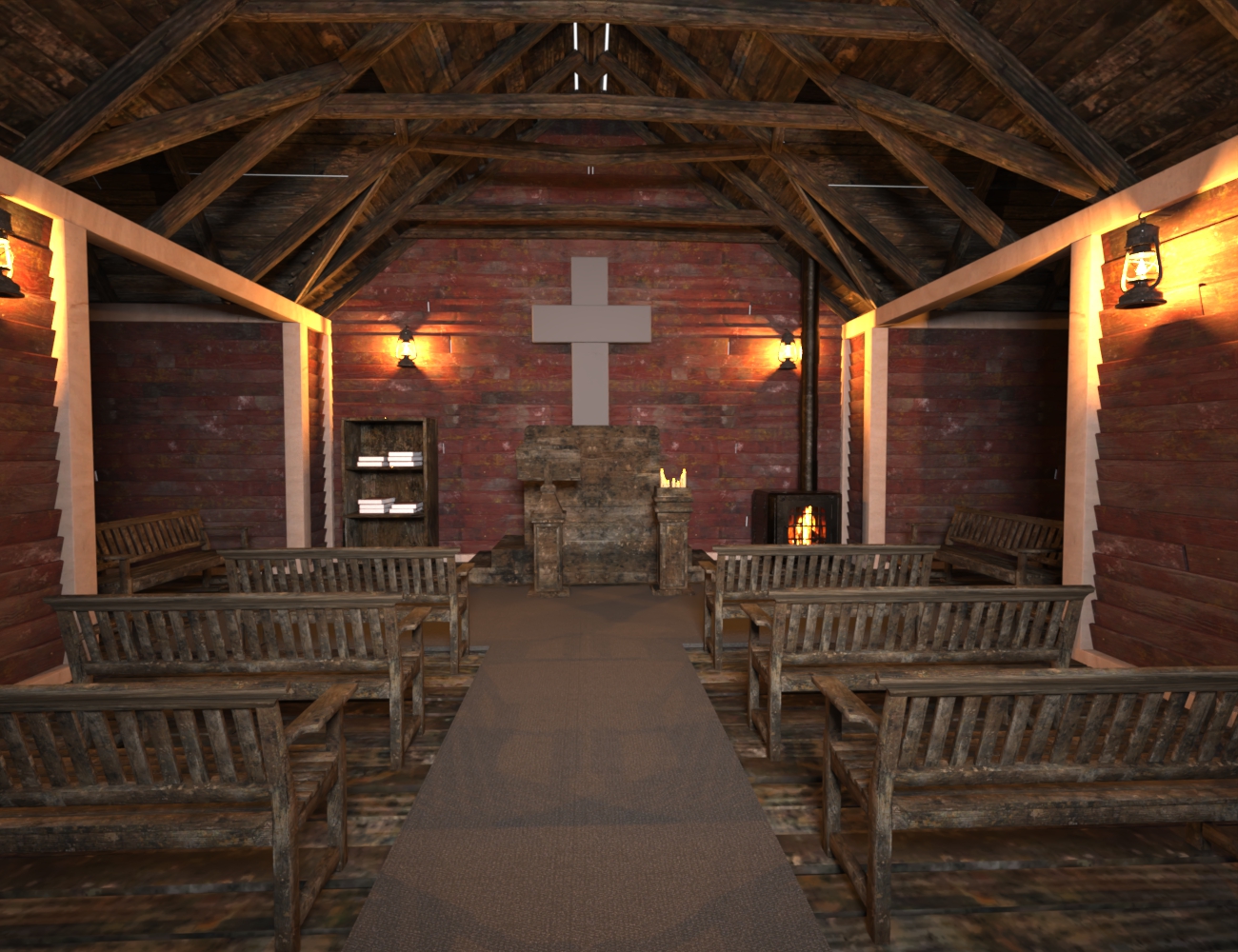 AP Wild West Church | Daz 3D