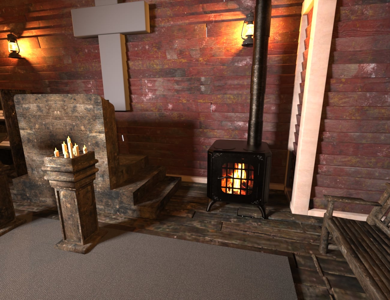 AP Wild West Church | Daz 3D