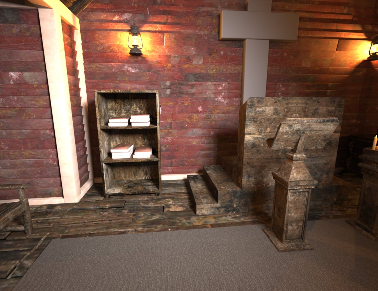 AP Wild West Church | Daz 3D