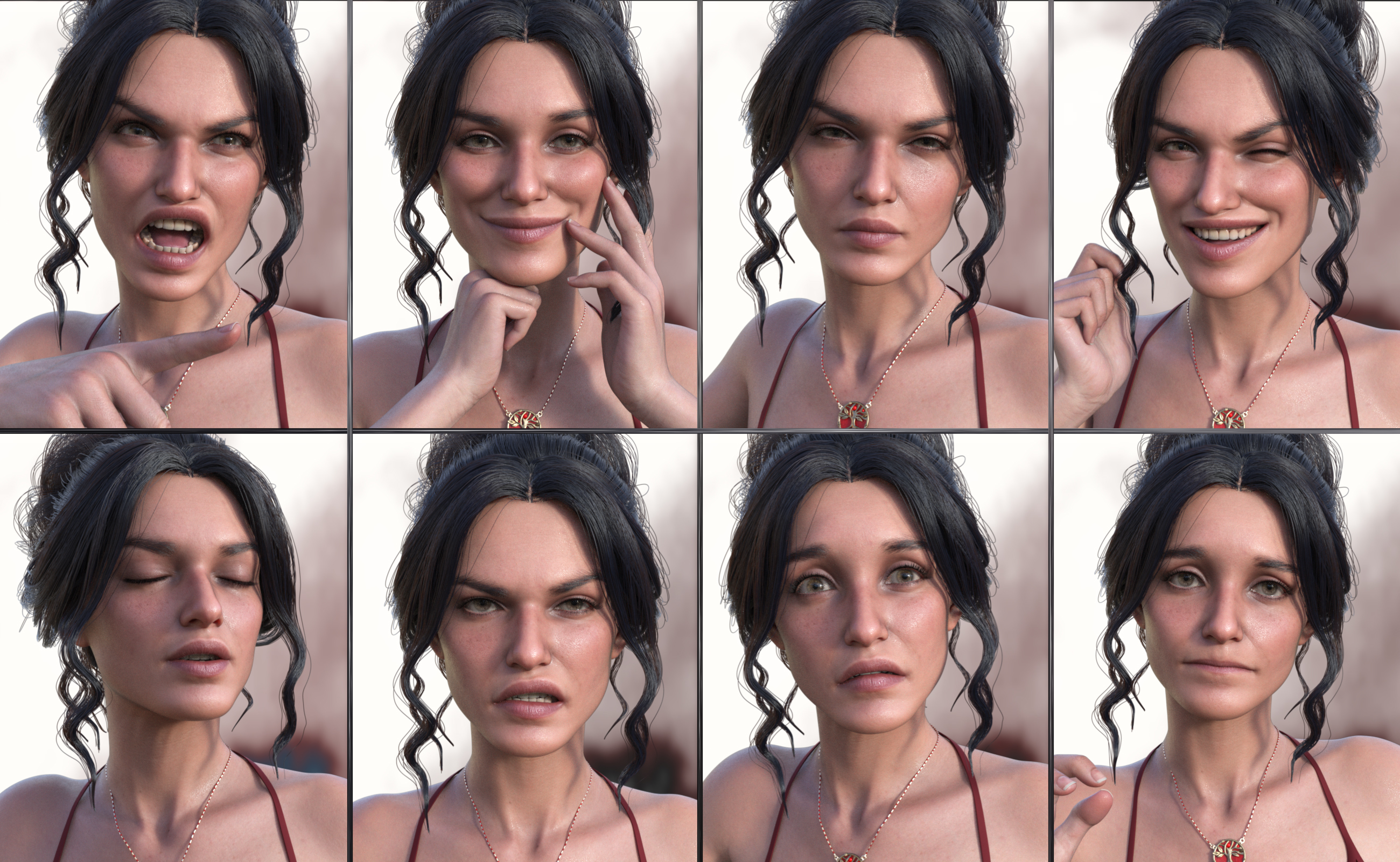 JW My Faces Expressions for Valenia 9 | Daz 3D
