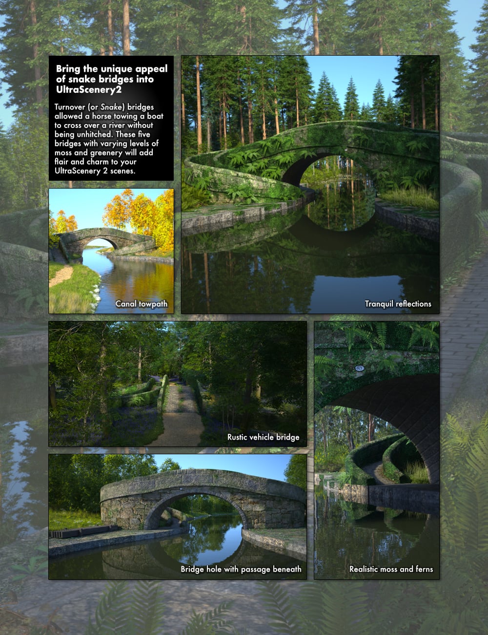 UltraScenery2 - Snake Bridge | Daz 3D