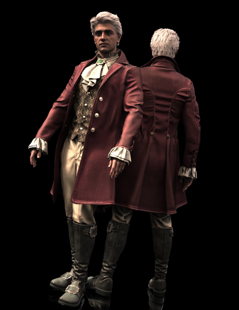 Slept so Long: an Elder Vampire Outfit HD and dForce for Genesis 9 | Daz 3D