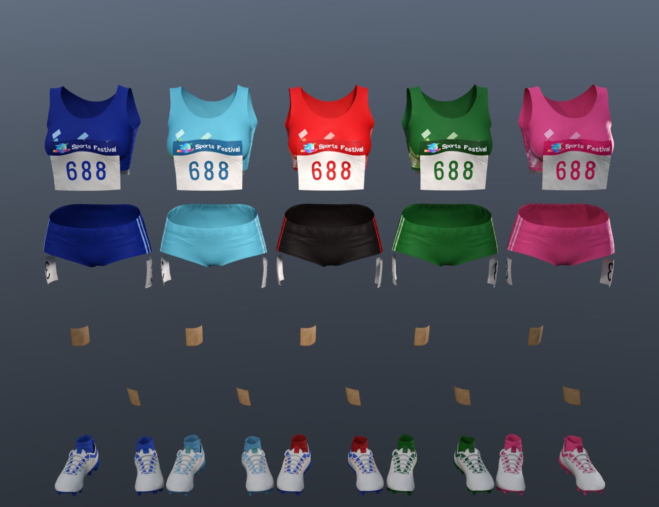 dForce Lala Racing Kit for Genesis 9 | Daz 3D
