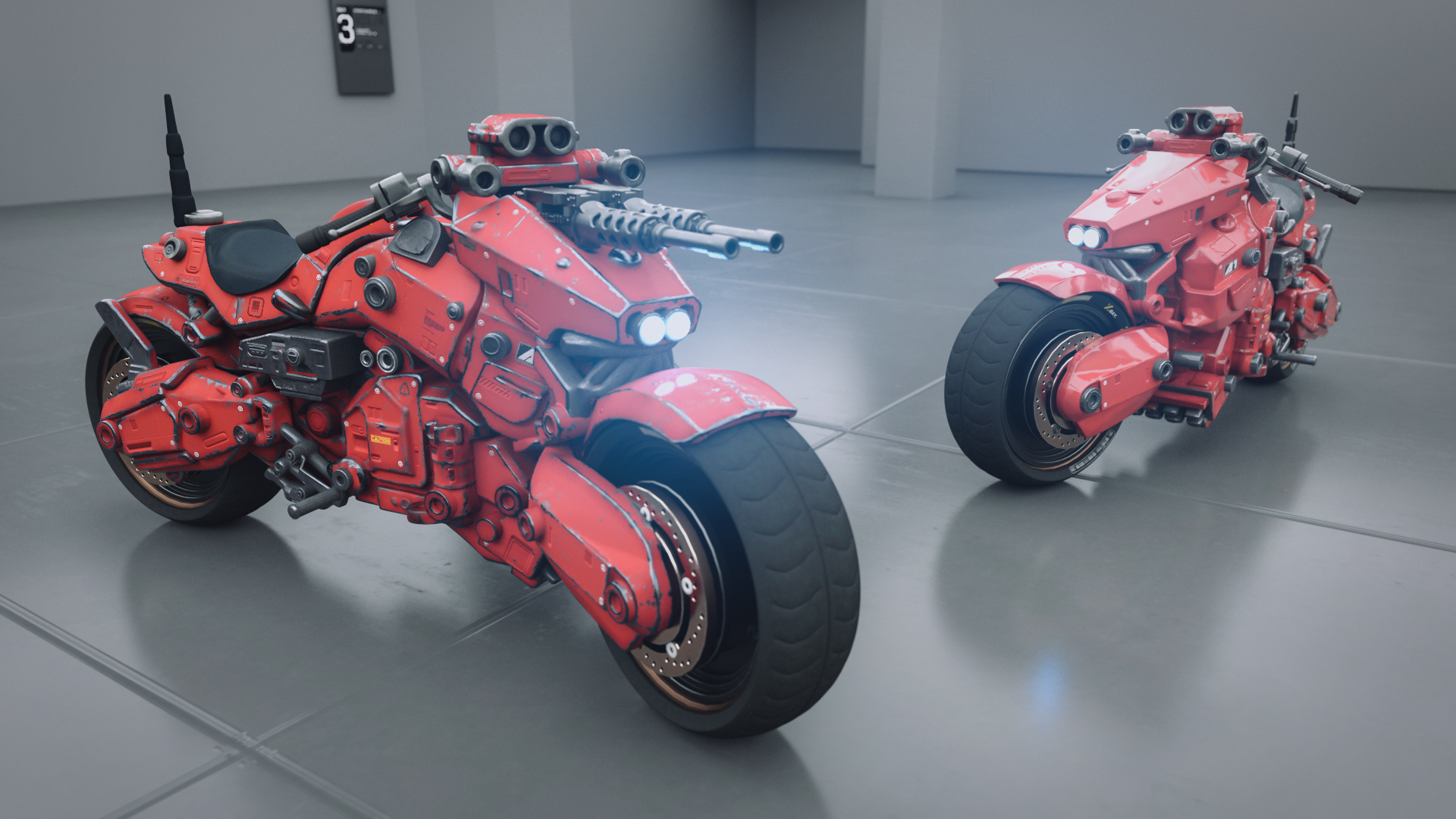 Polish Cyberpunk Motorbike | Daz 3D