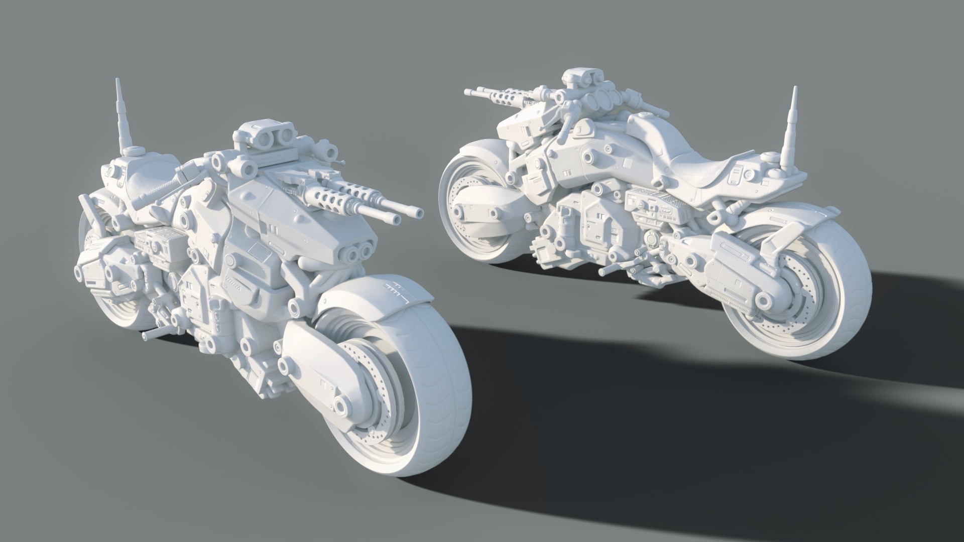 Polish Cyberpunk Motorbike | Daz 3D
