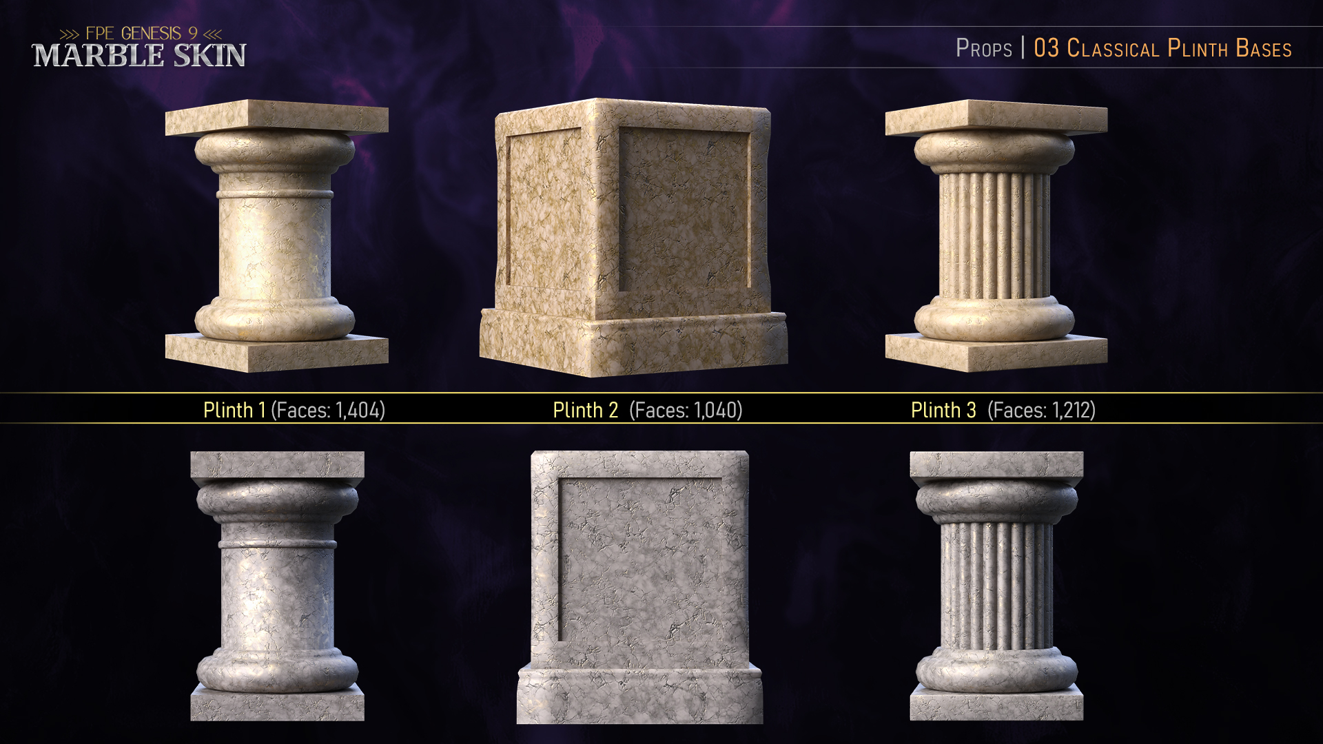 FPE Marble Skin for Genesis 9 | Daz 3D