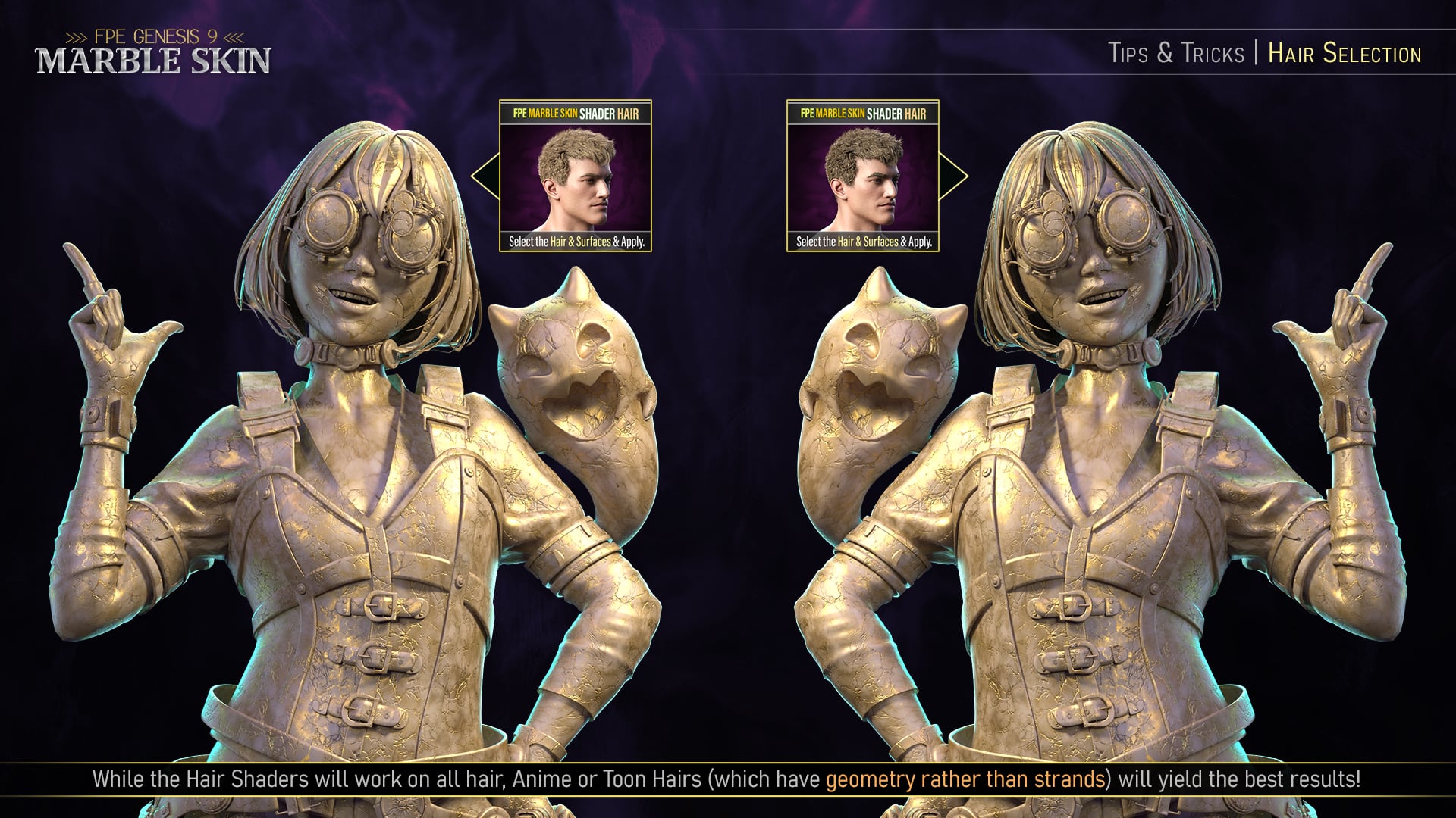 FPE Marble Skin for Genesis 9 | Daz 3D