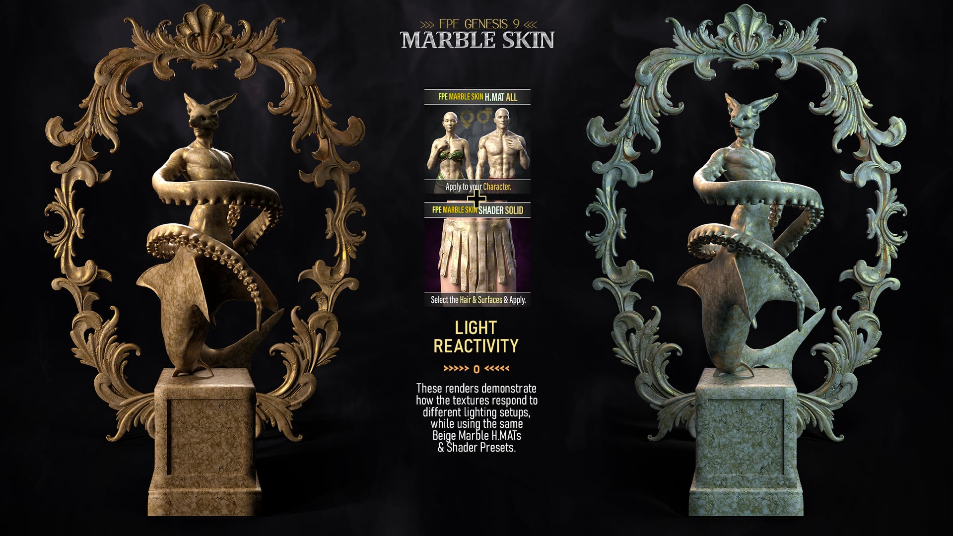 FPE Marble Skin for Genesis 9 | Daz 3D