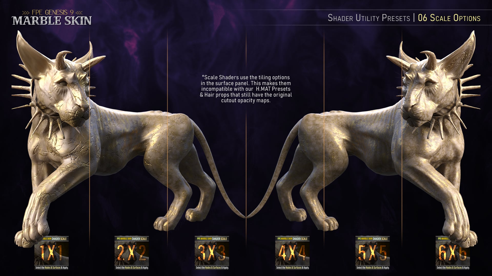 FPE Marble Skin for Genesis 9 | Daz 3D