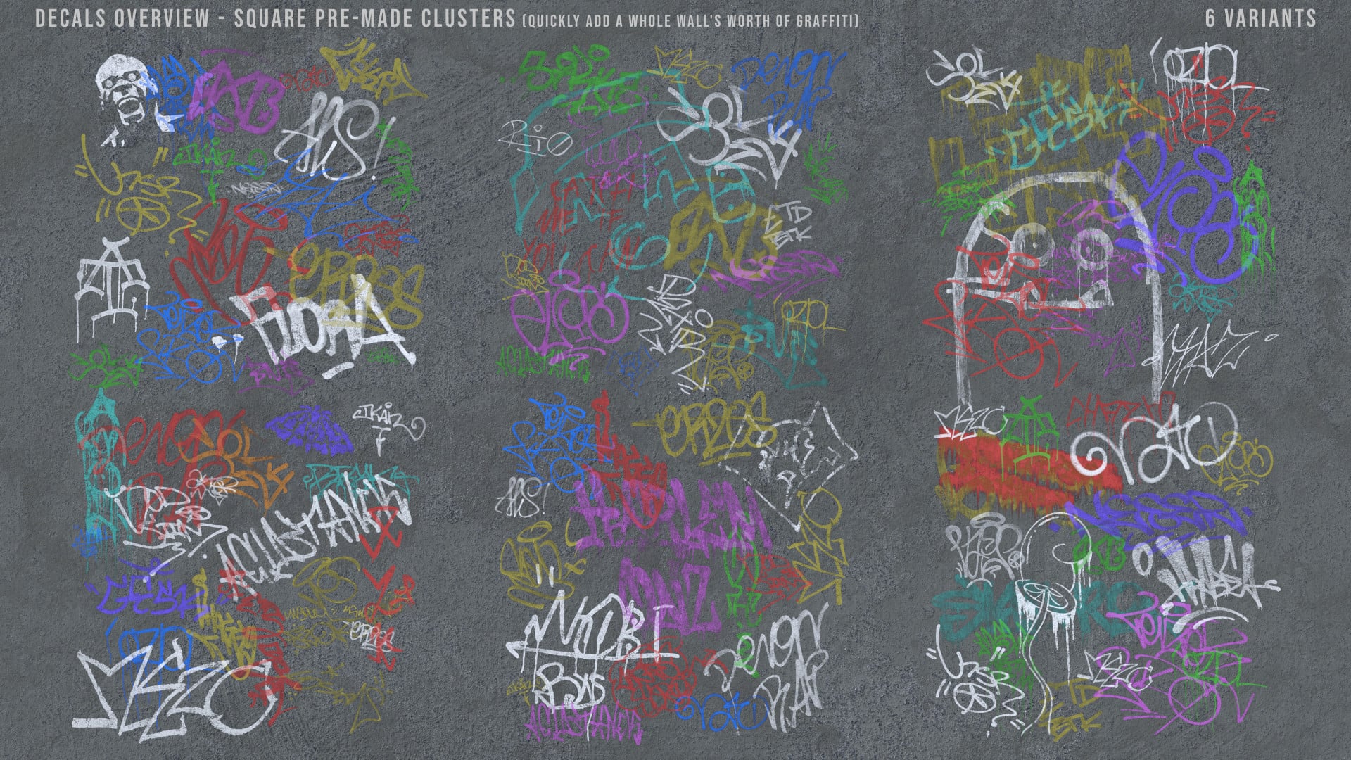 Easy Decals: Street Tags and Graffiti | Daz 3D