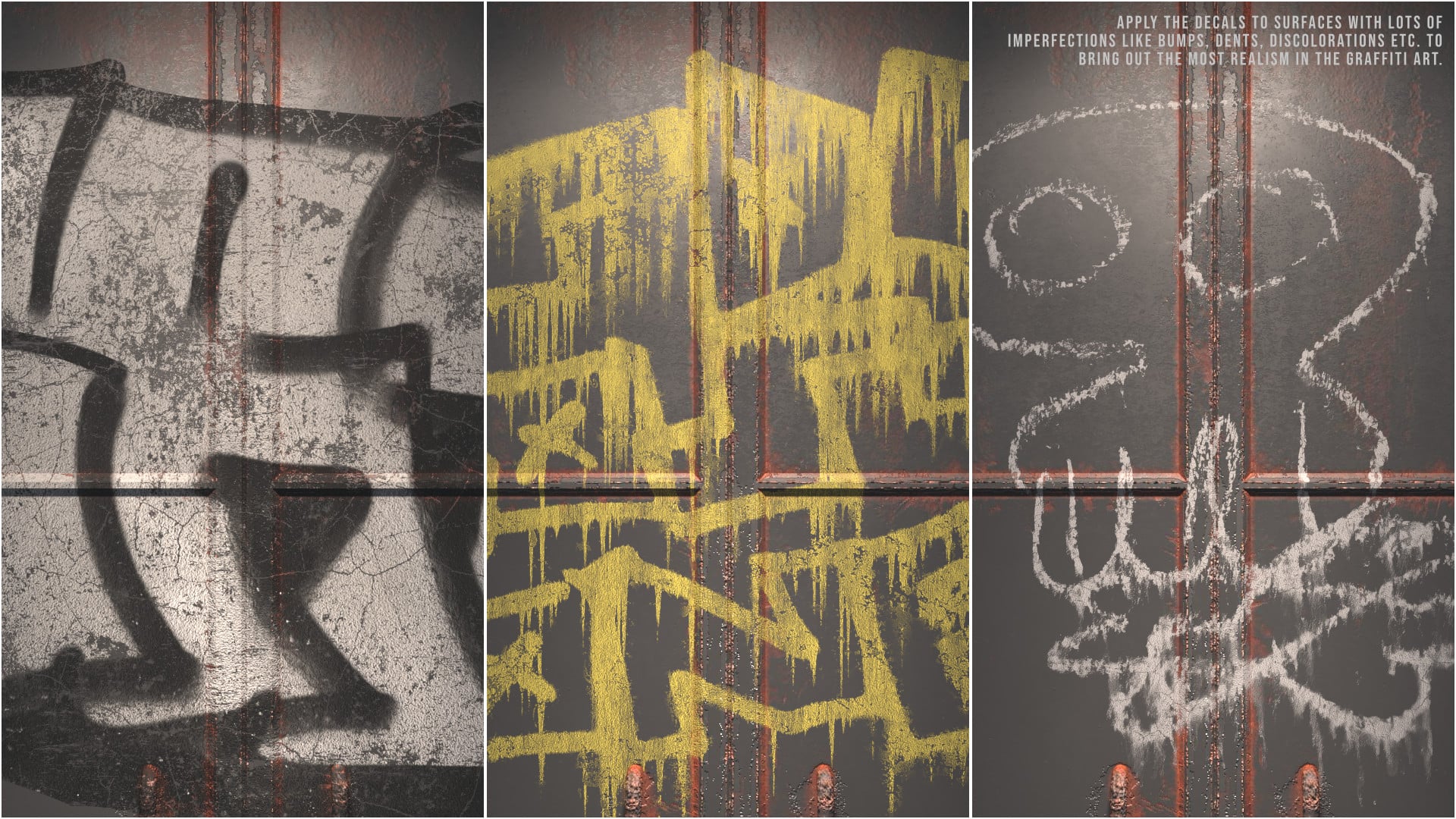 Easy Decals: Street Tags and Graffiti | Daz 3D