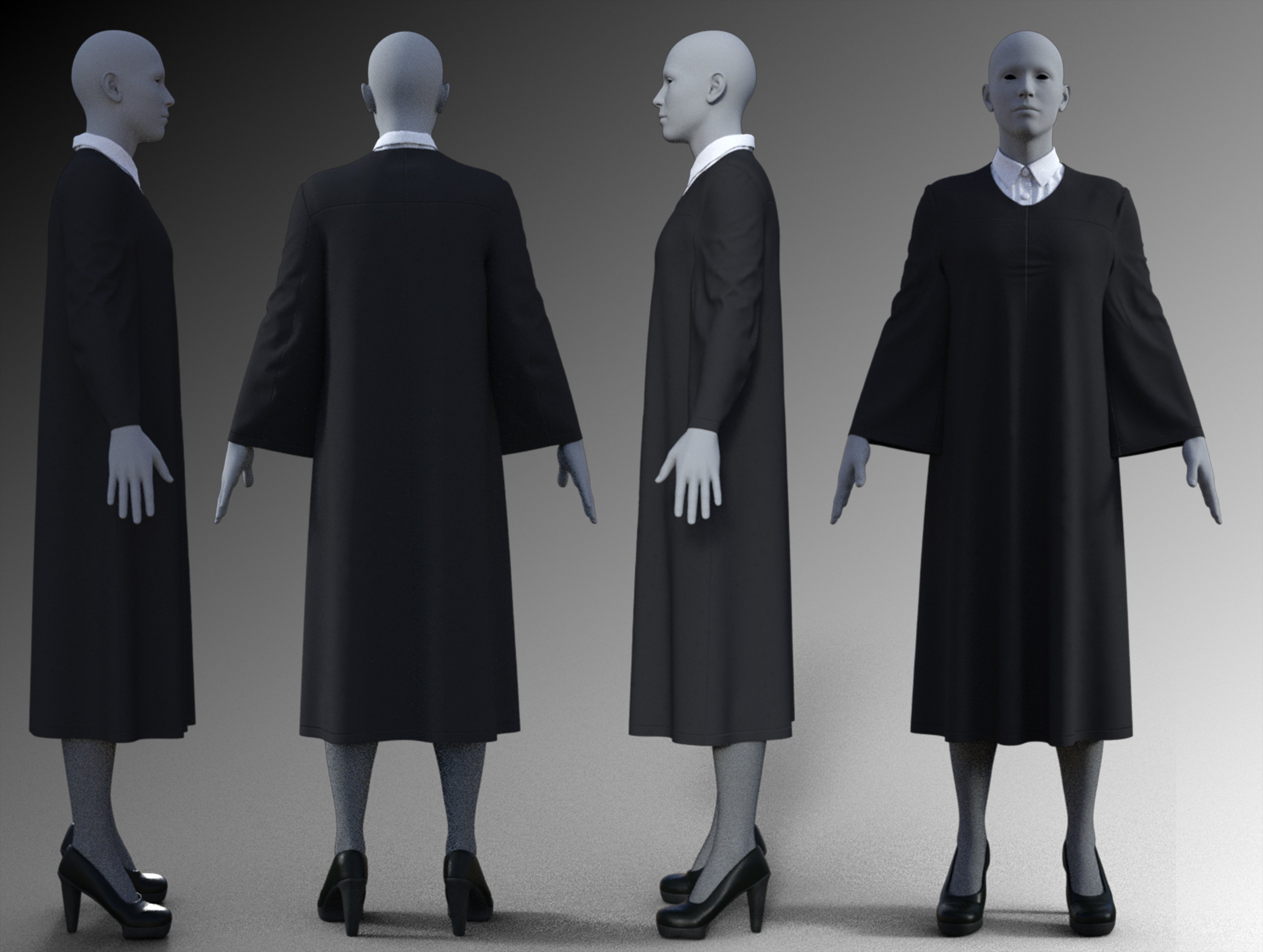 FG dForce Judge Uniform for Genesis 9 | Daz 3D