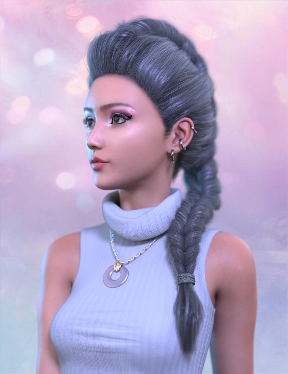 Dragon Braid Hair for Genesis 9 | Daz 3D