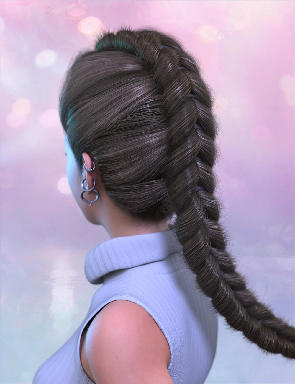 Dragon Braid Hair for Genesis 9 | Daz 3D