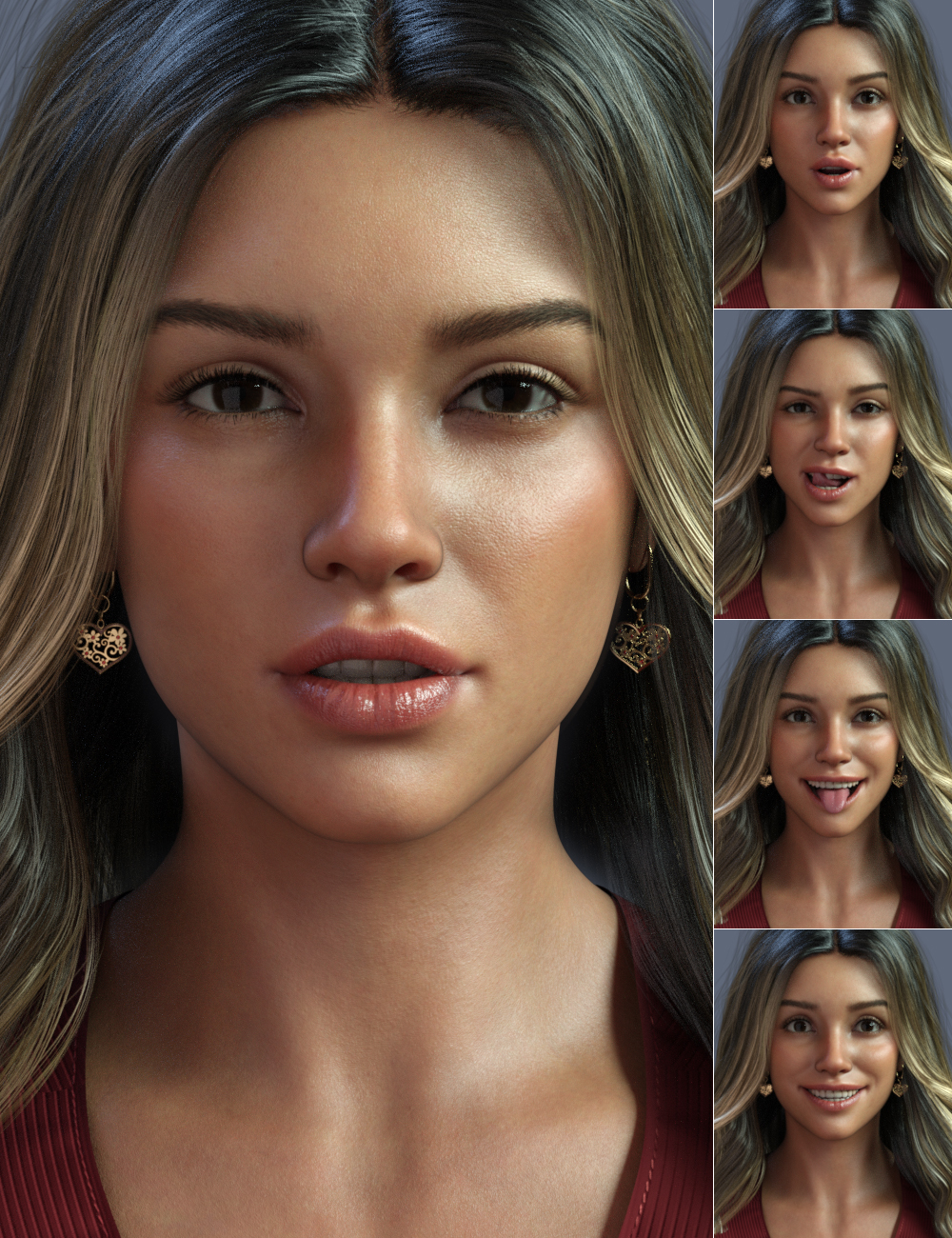 P3D Flirtatious Expressions for Genesis 9 | Daz 3D