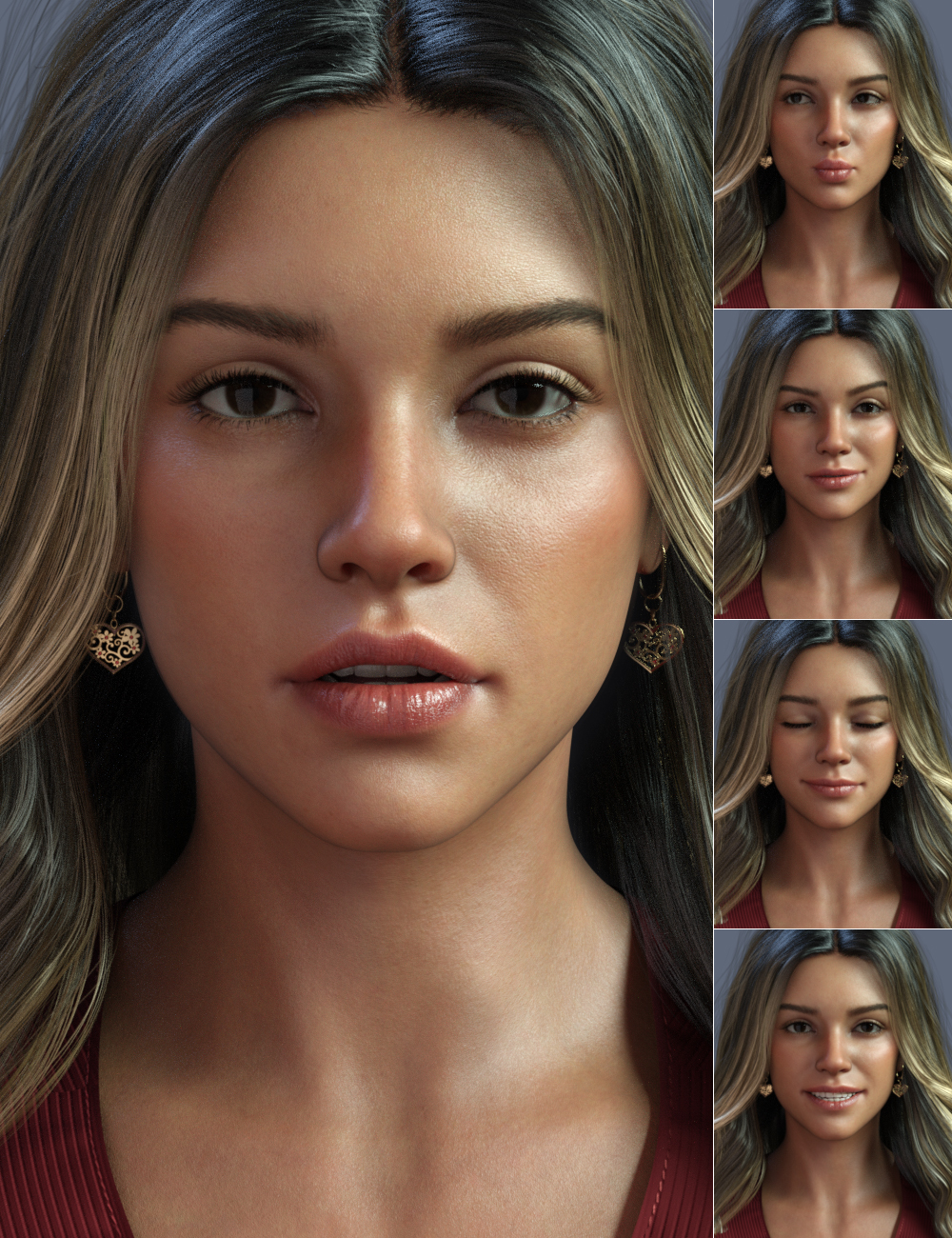 P3D Flirtatious Expressions for Genesis 9 | Daz 3D