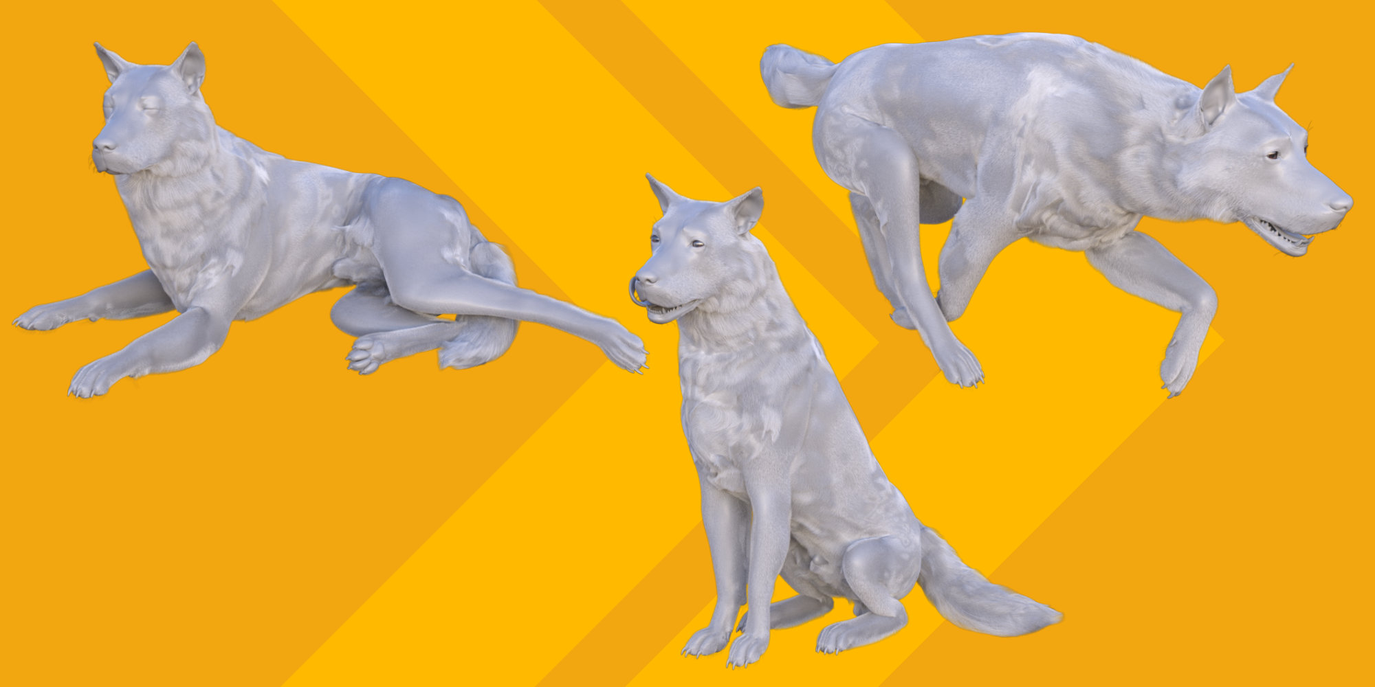 DA Pawfect Poses for Daz Dog 8 | Daz 3D