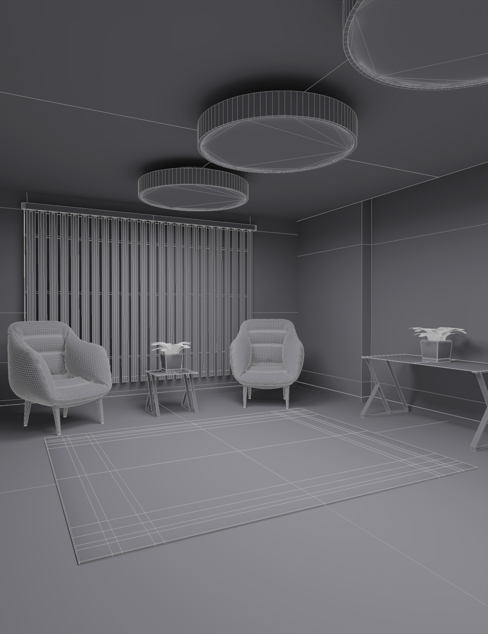Minimalist Room Interior | Daz 3D