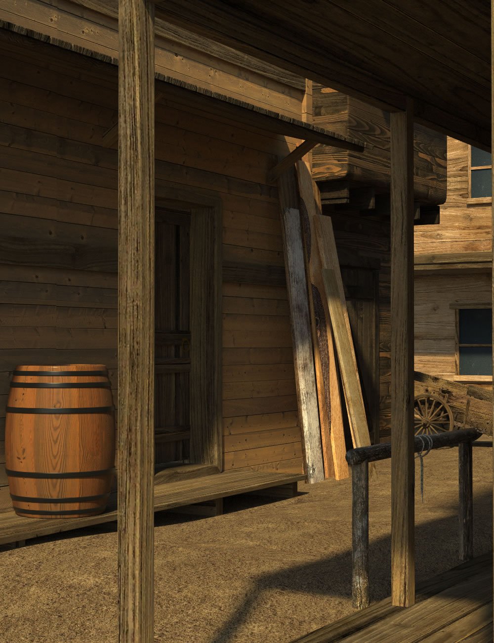 Alleyways Wild West | Daz 3D