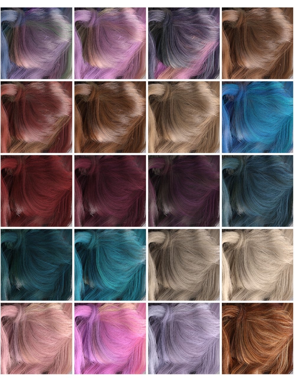 L3D Candy Glow Add-On Gaelle Candy Curls | Daz 3D