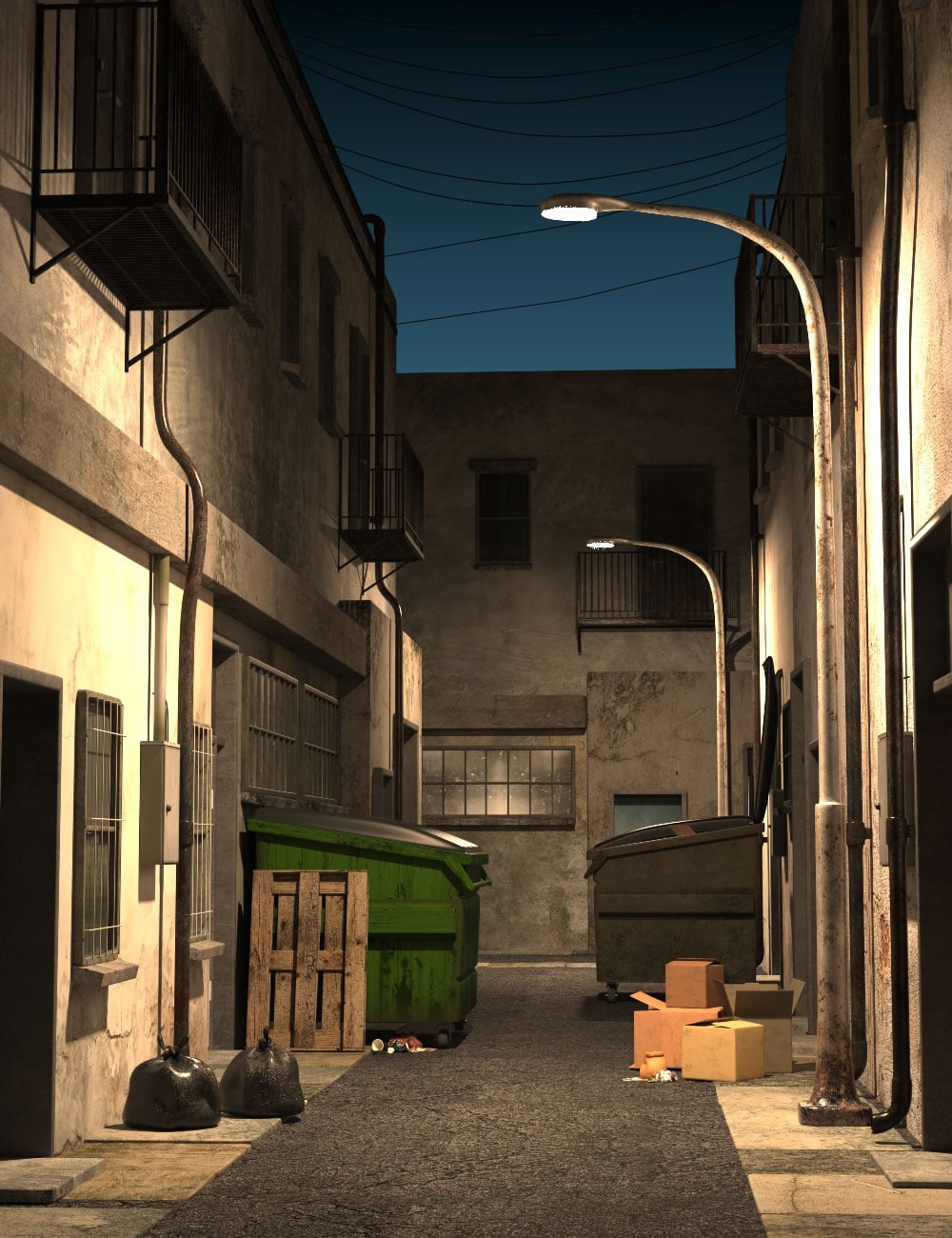 Alleyways Bundle | Daz 3D
