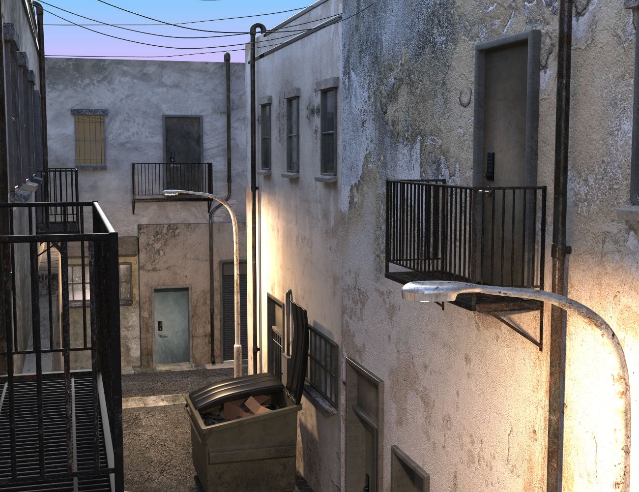 Alleyways Bundle | Daz 3D