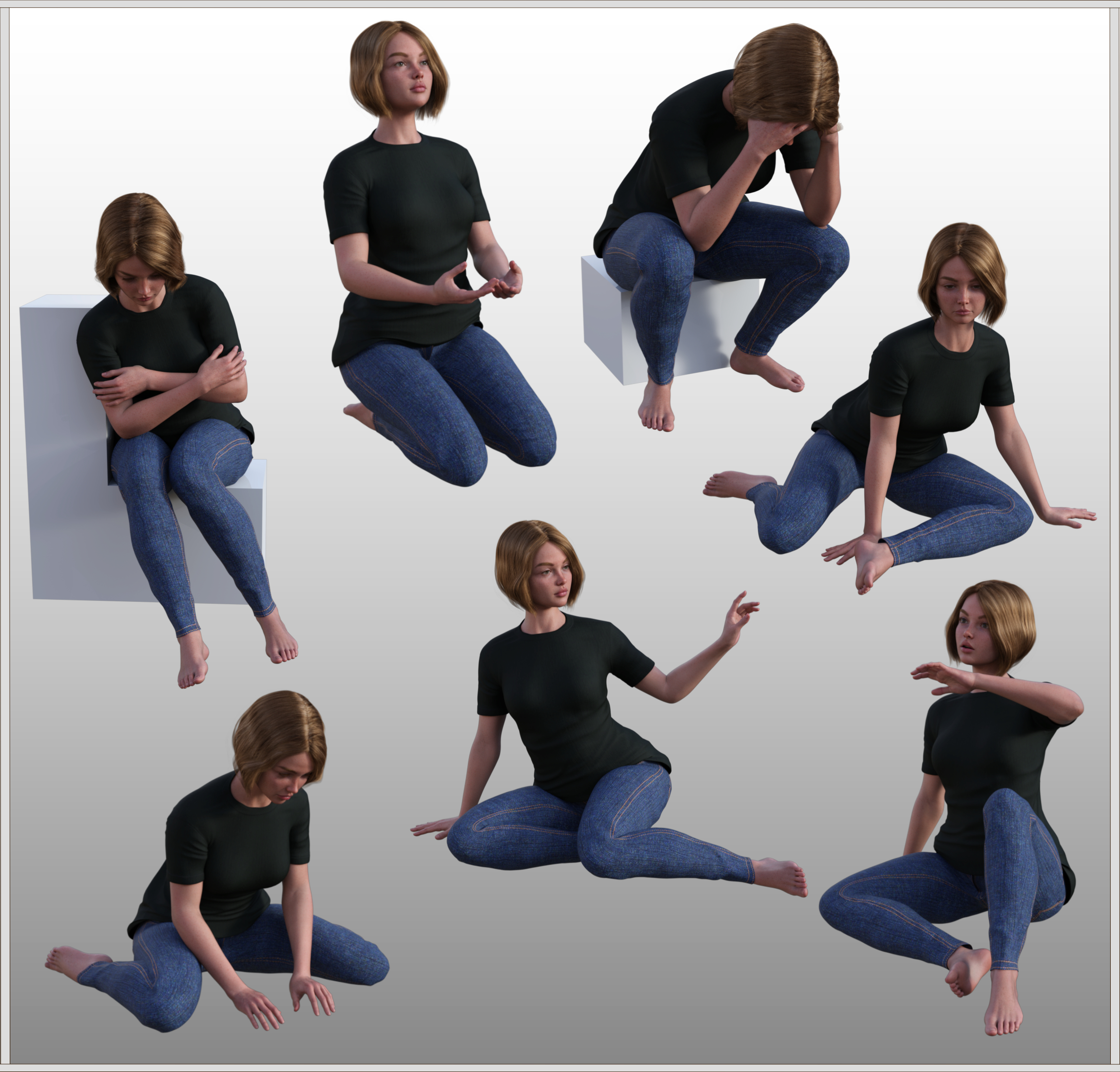 FG Begging Pose for Genesis 9 | Daz 3D