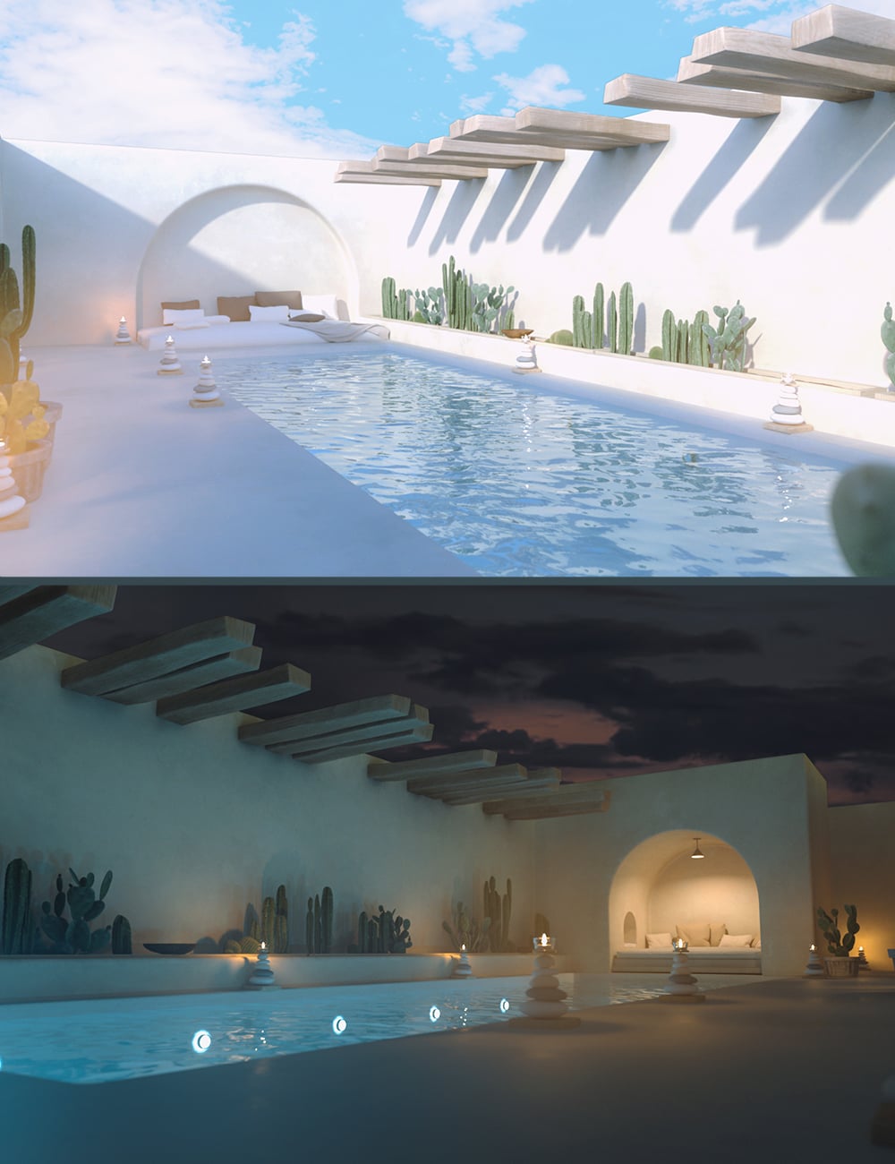 Polish Mediterranean Swimming Pool | Daz 3D