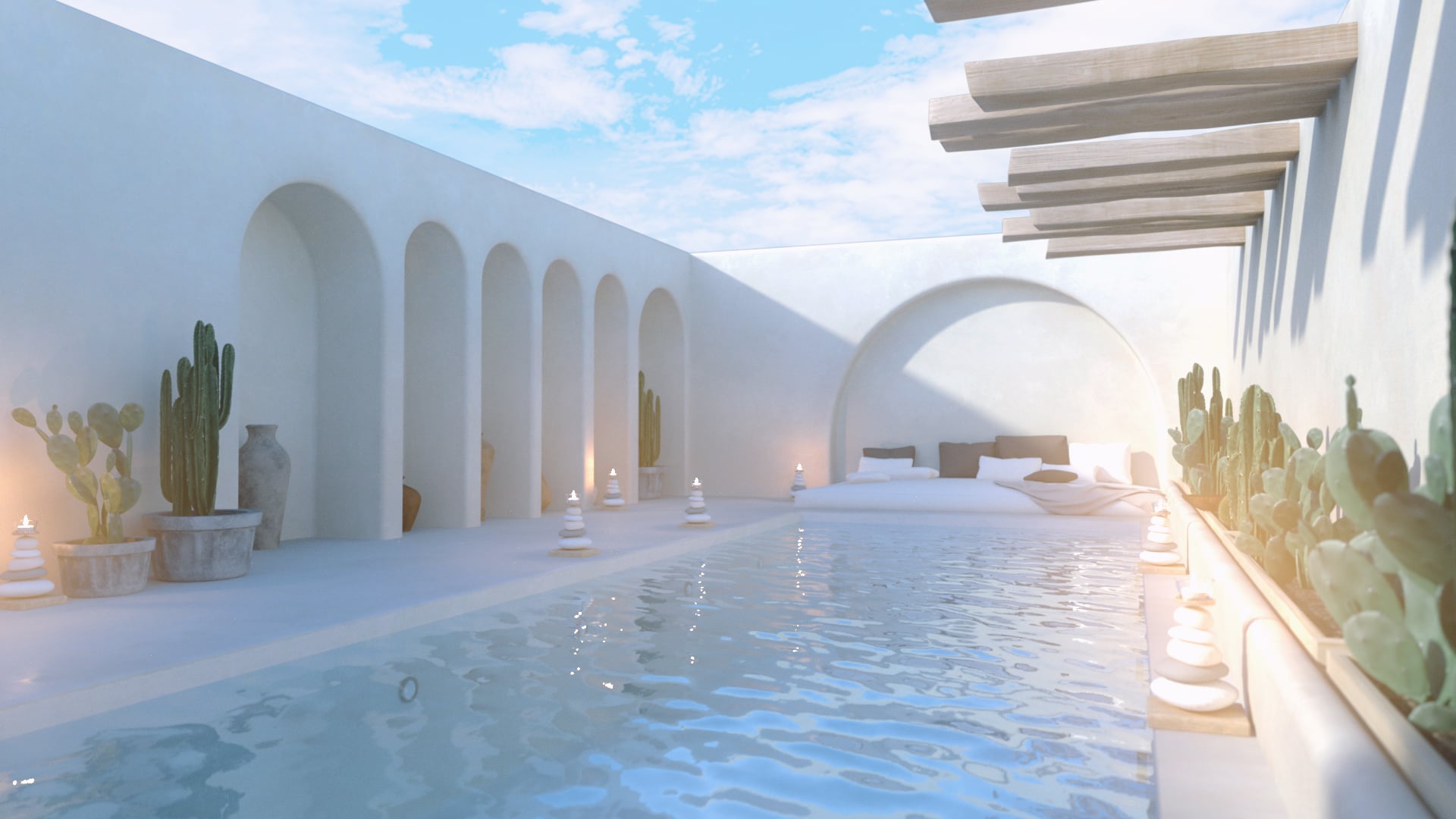 Polish Mediterranean Swimming Pool | Daz 3D