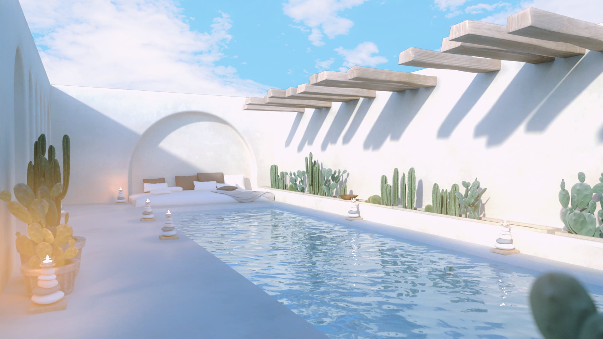 Polish Mediterranean Swimming Pool | Daz 3D