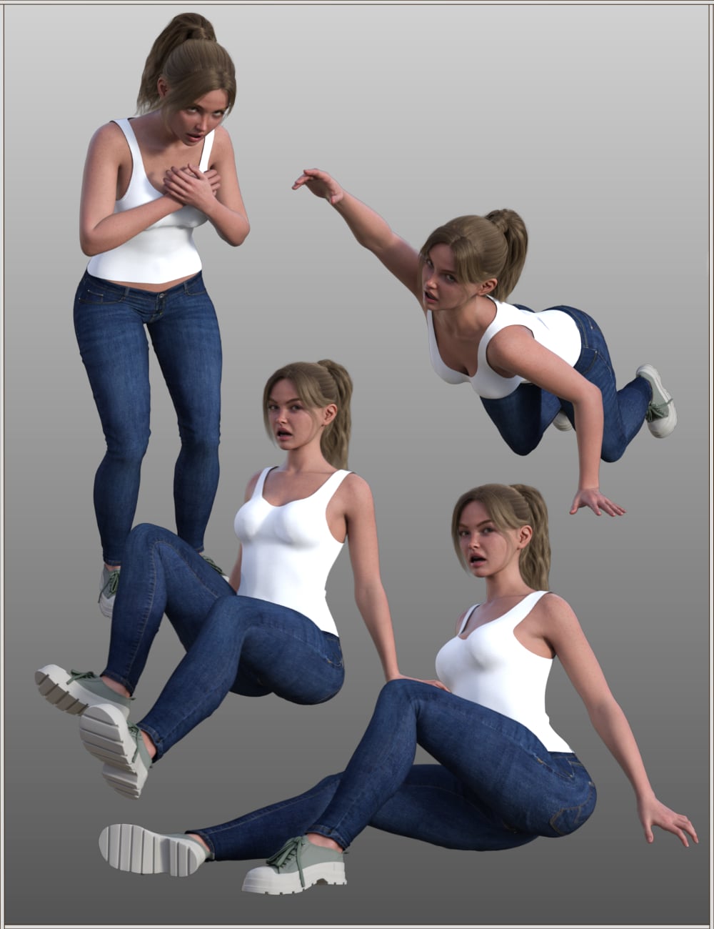 FG Frightful Pose Collection for Genesis 9 | Daz 3D
