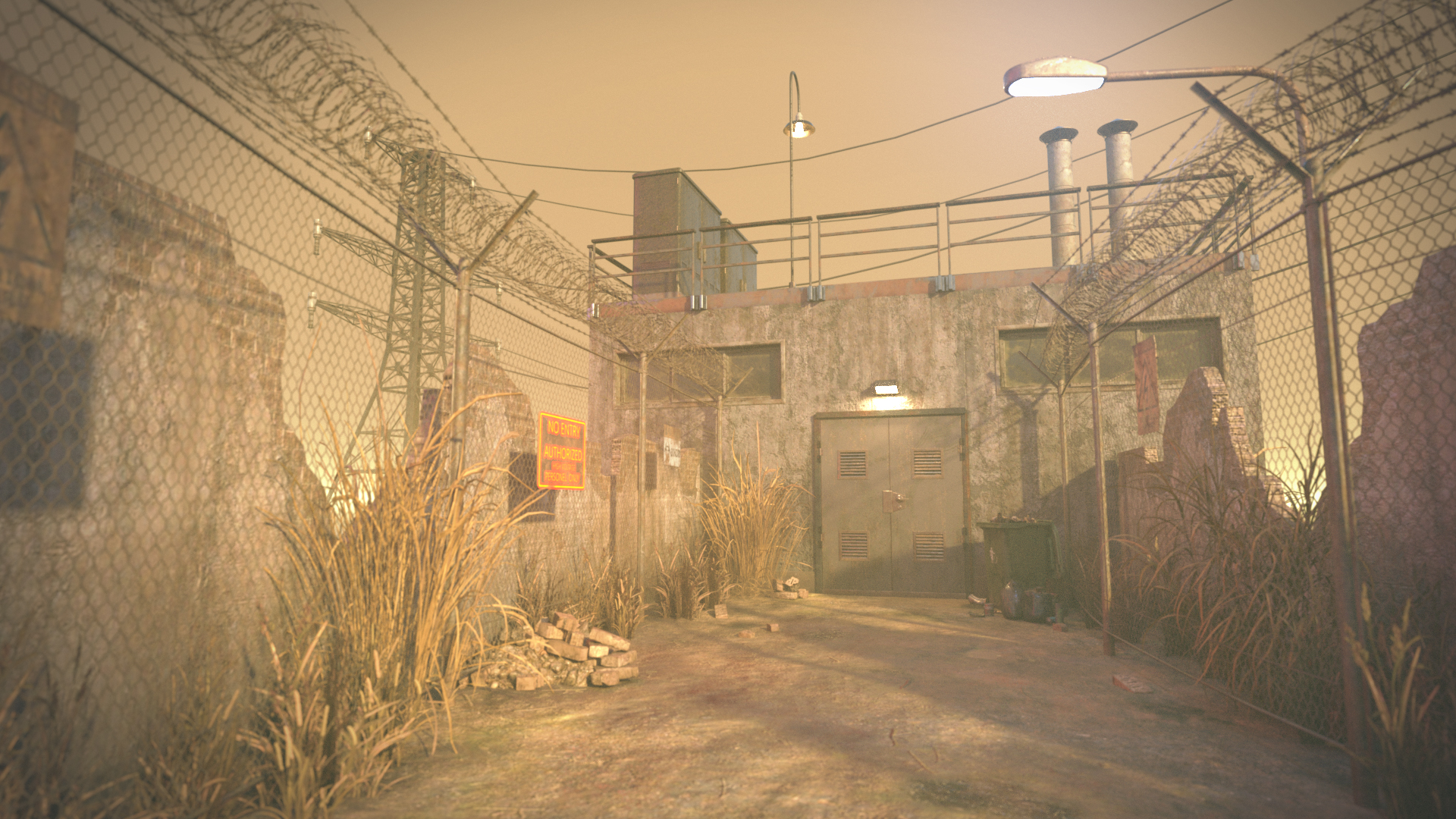 Polish No Entry Zone Scene | Daz 3D