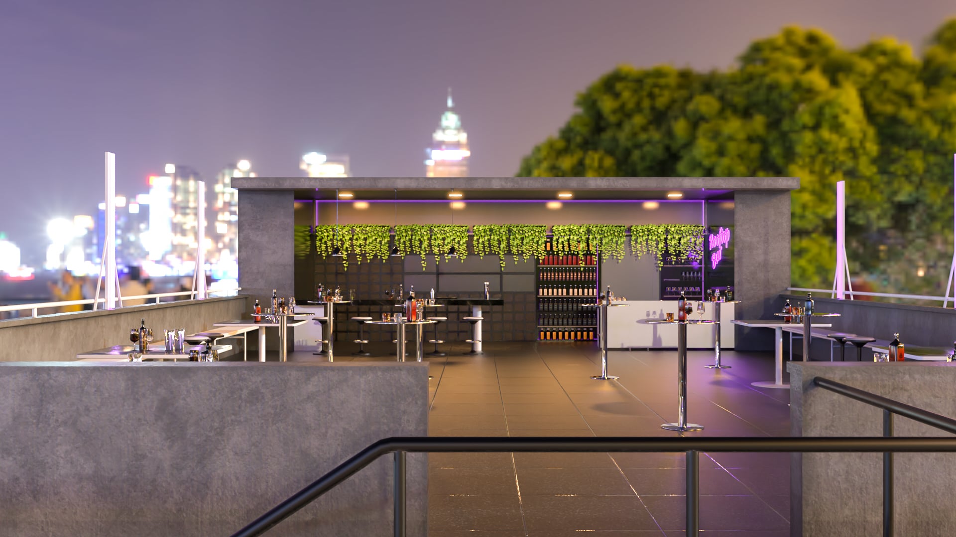 Rooftop Bar | Daz 3D
