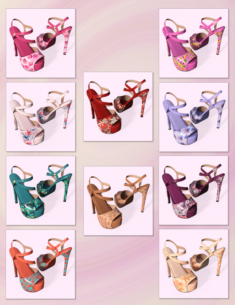 Mona High Heels for Genesis 9 | Daz 3D