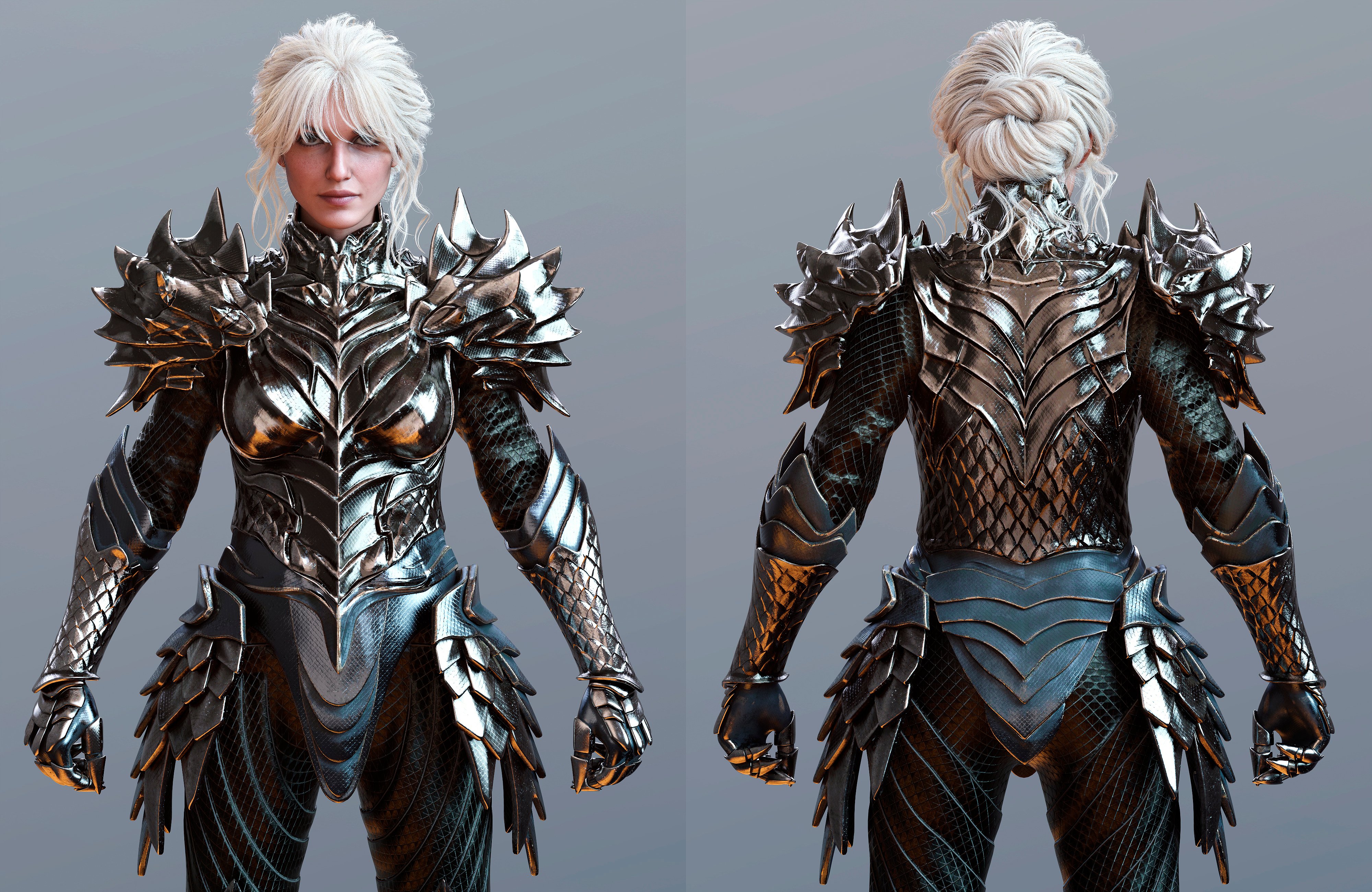 Armor Dragonscale for Genesis 9 | Daz 3D