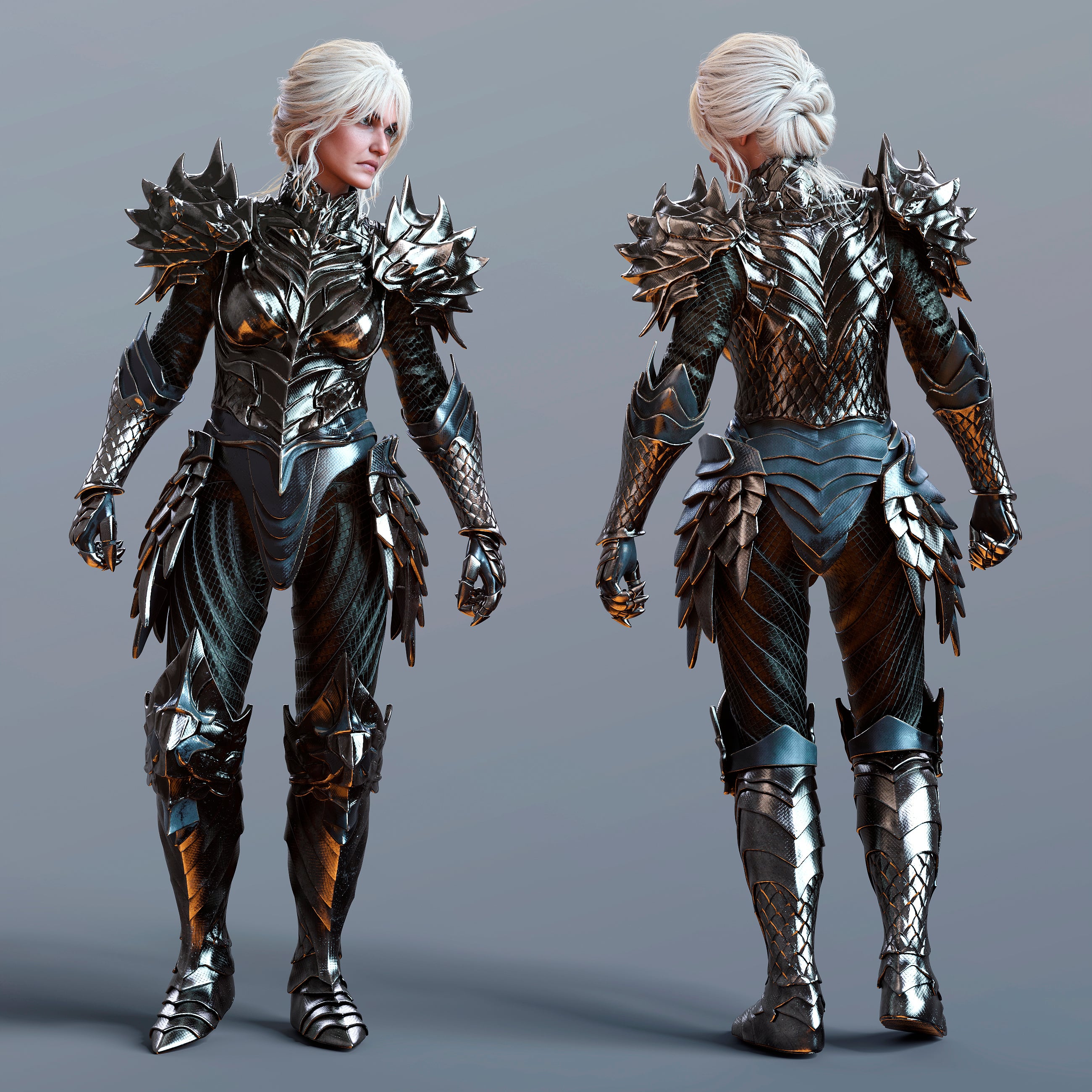 Armor Dragonscale for Genesis 9 | Daz 3D