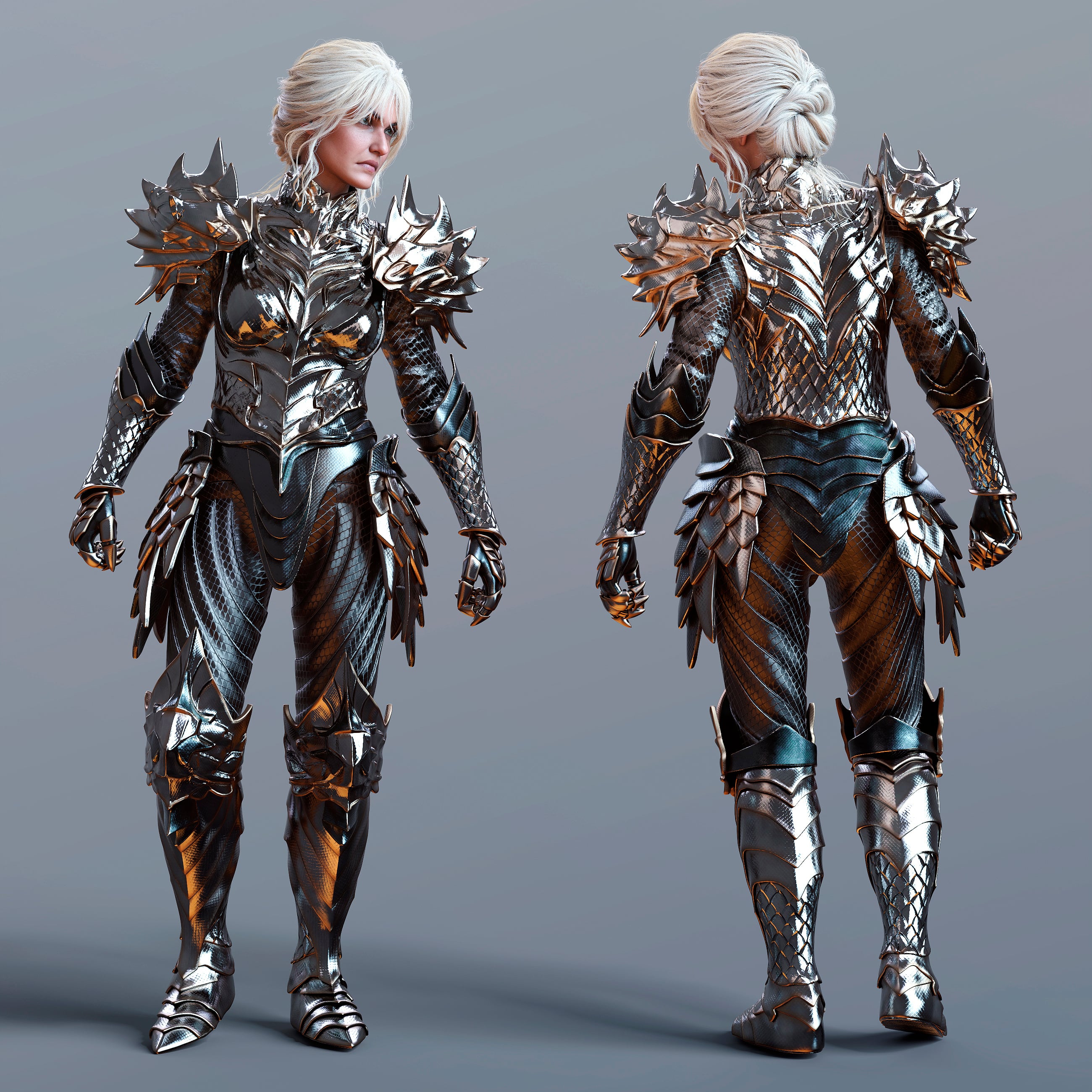 Armor Dragonscale Texture Add-On | Daz 3D