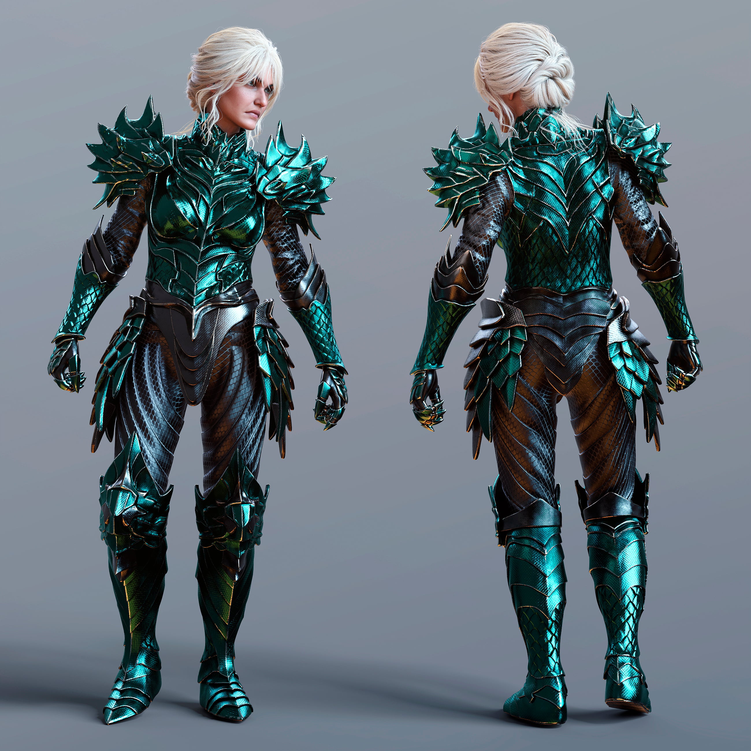 Armor Dragonscale Texture Add-On | Daz 3D