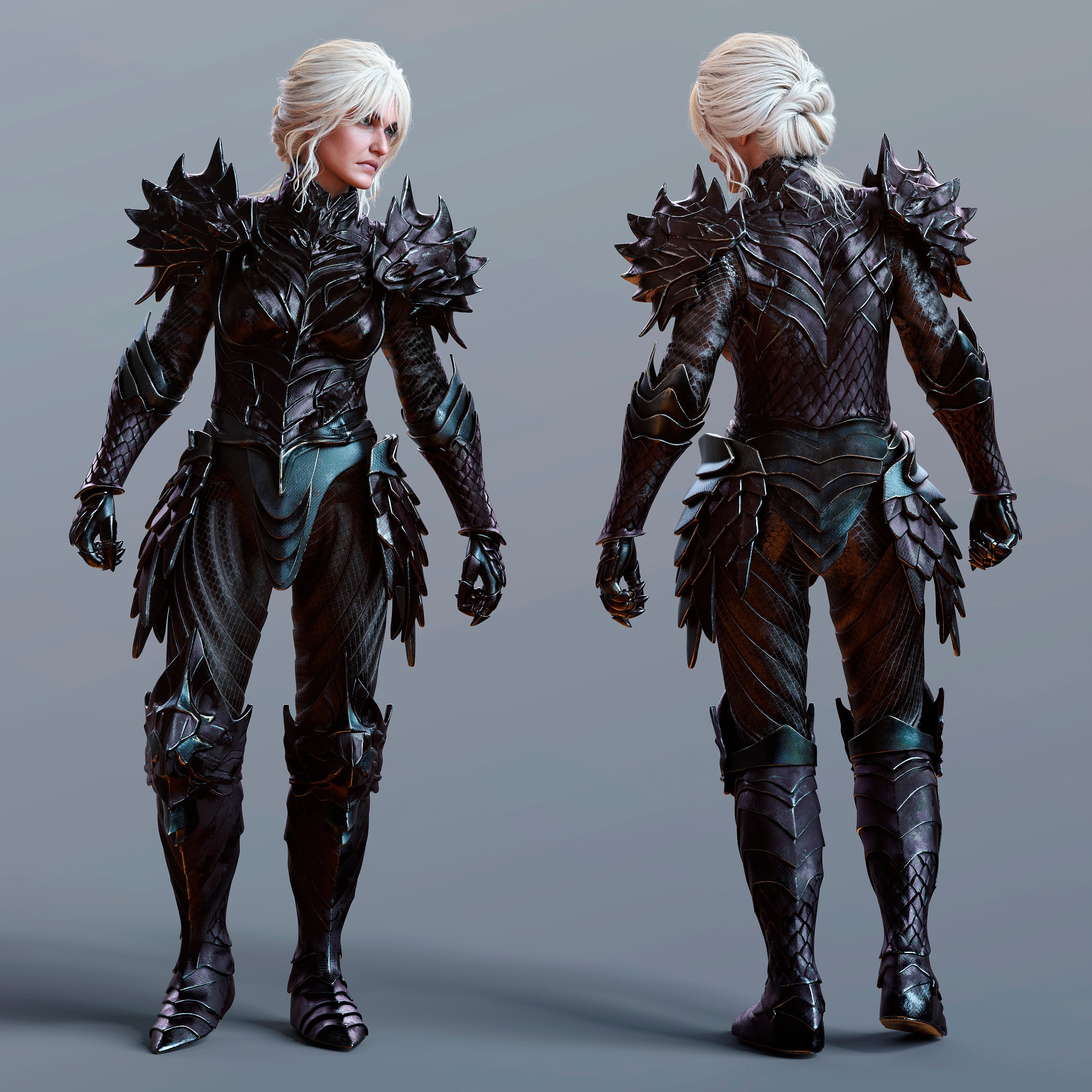 Armor Dragonscale Texture Add-On | Daz 3D