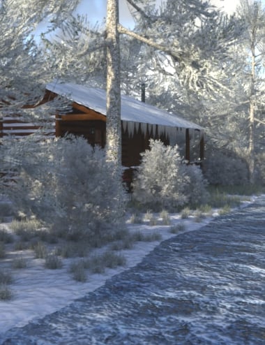 My Log Cabin Winter Add-on | Daz 3D