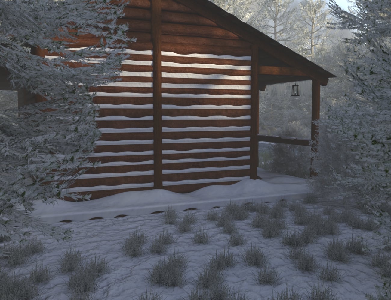 My Log Cabin Winter Add-on | Daz 3D