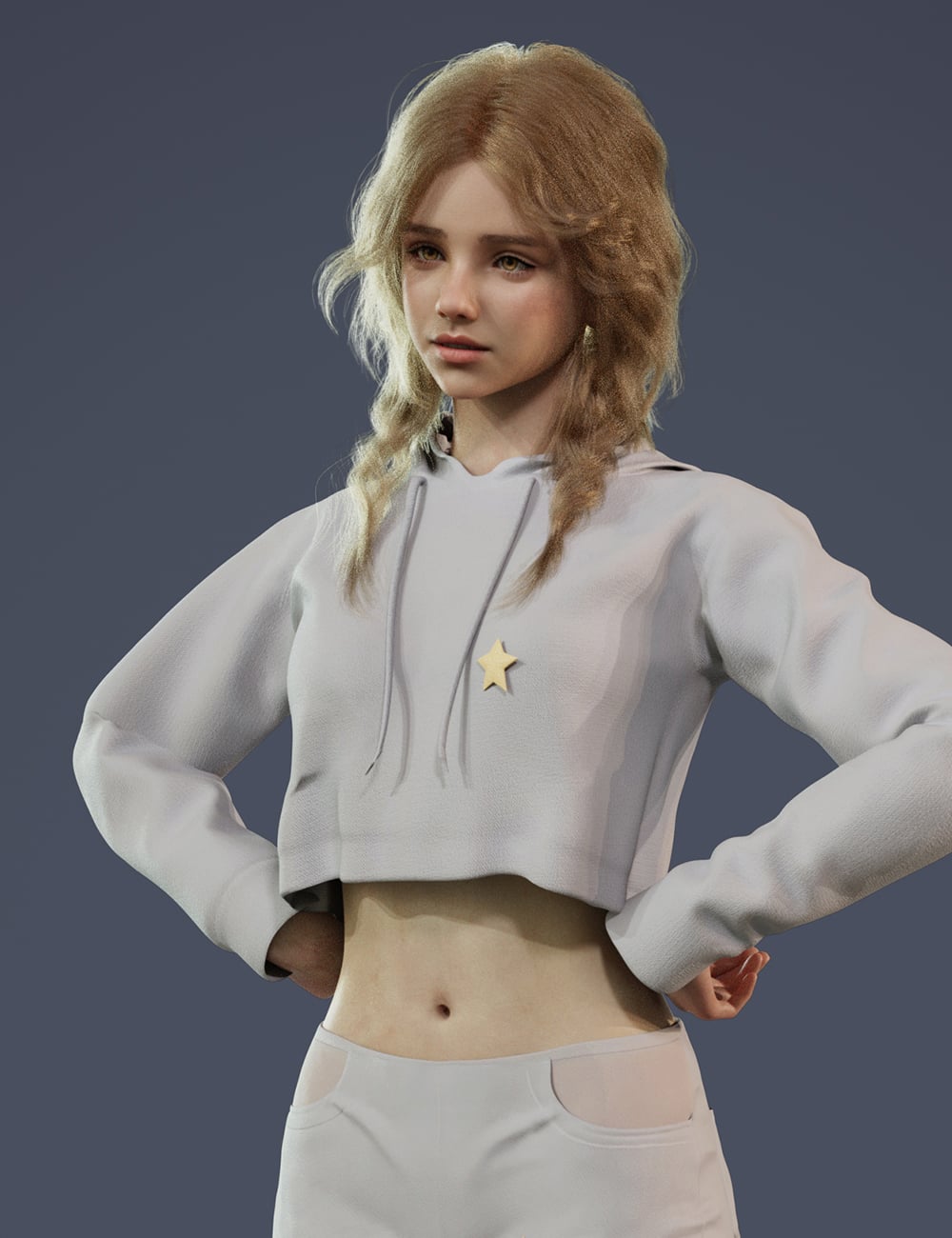 dForce Playful Braid Hair for Genesis 9 | Daz 3D