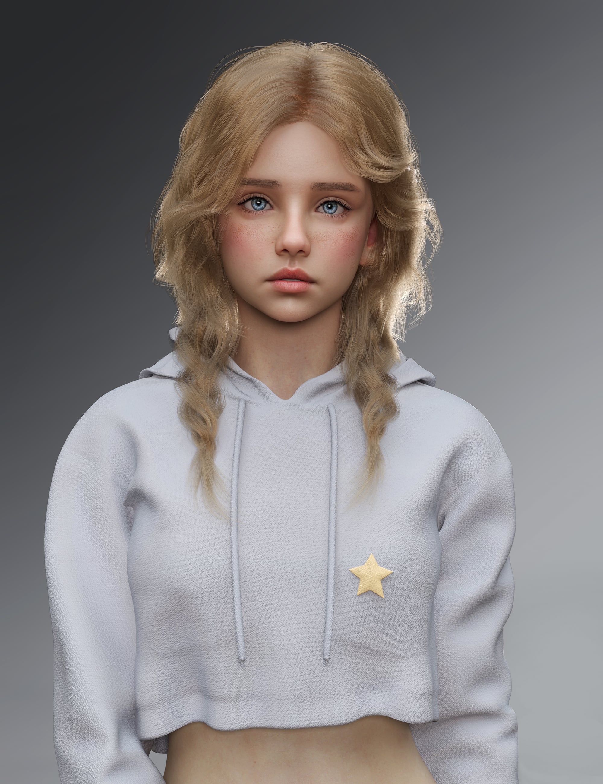 dForce Playful Braid Hair for Genesis 9 | Daz 3D