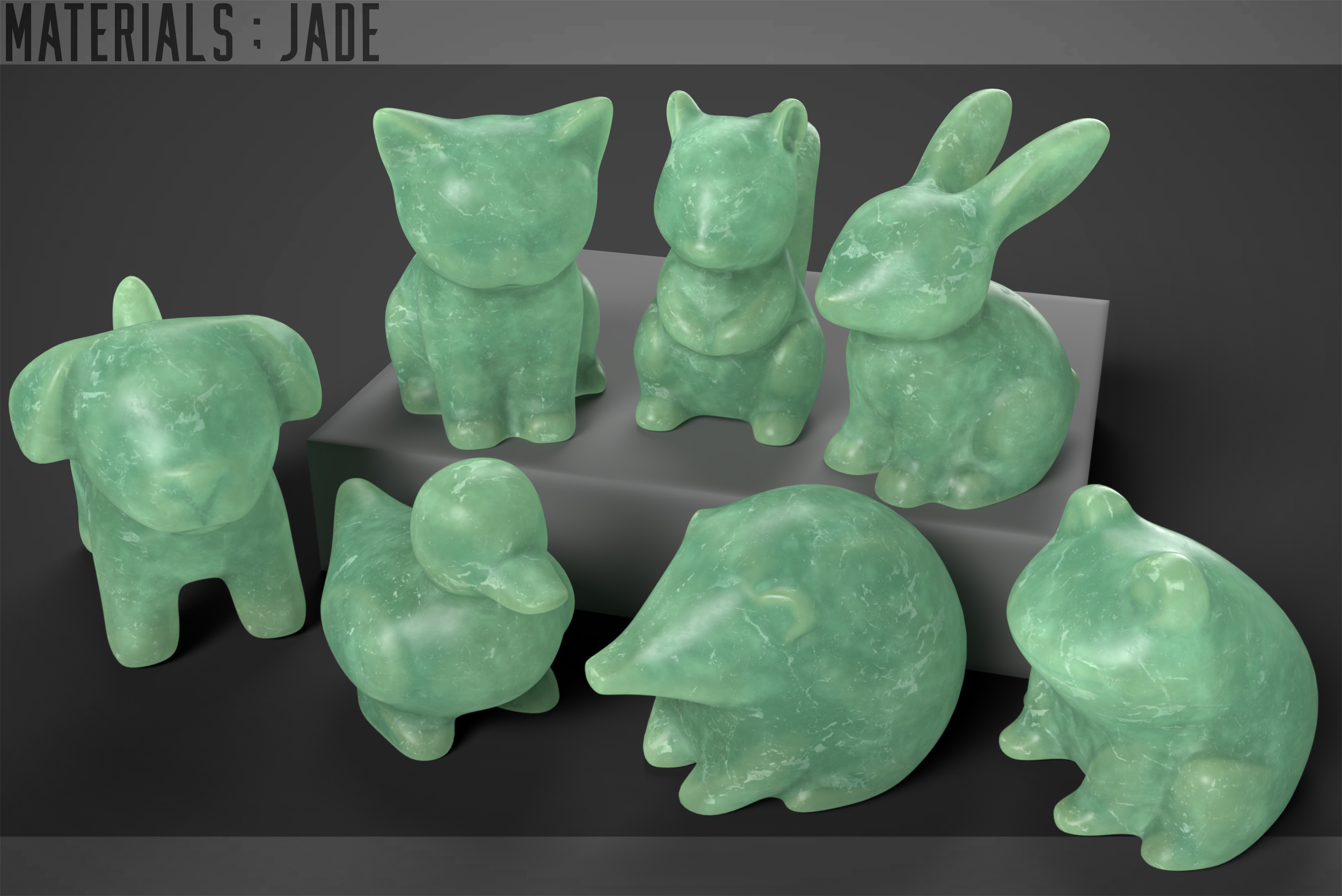 Ceramic Animal Decor | Daz 3D