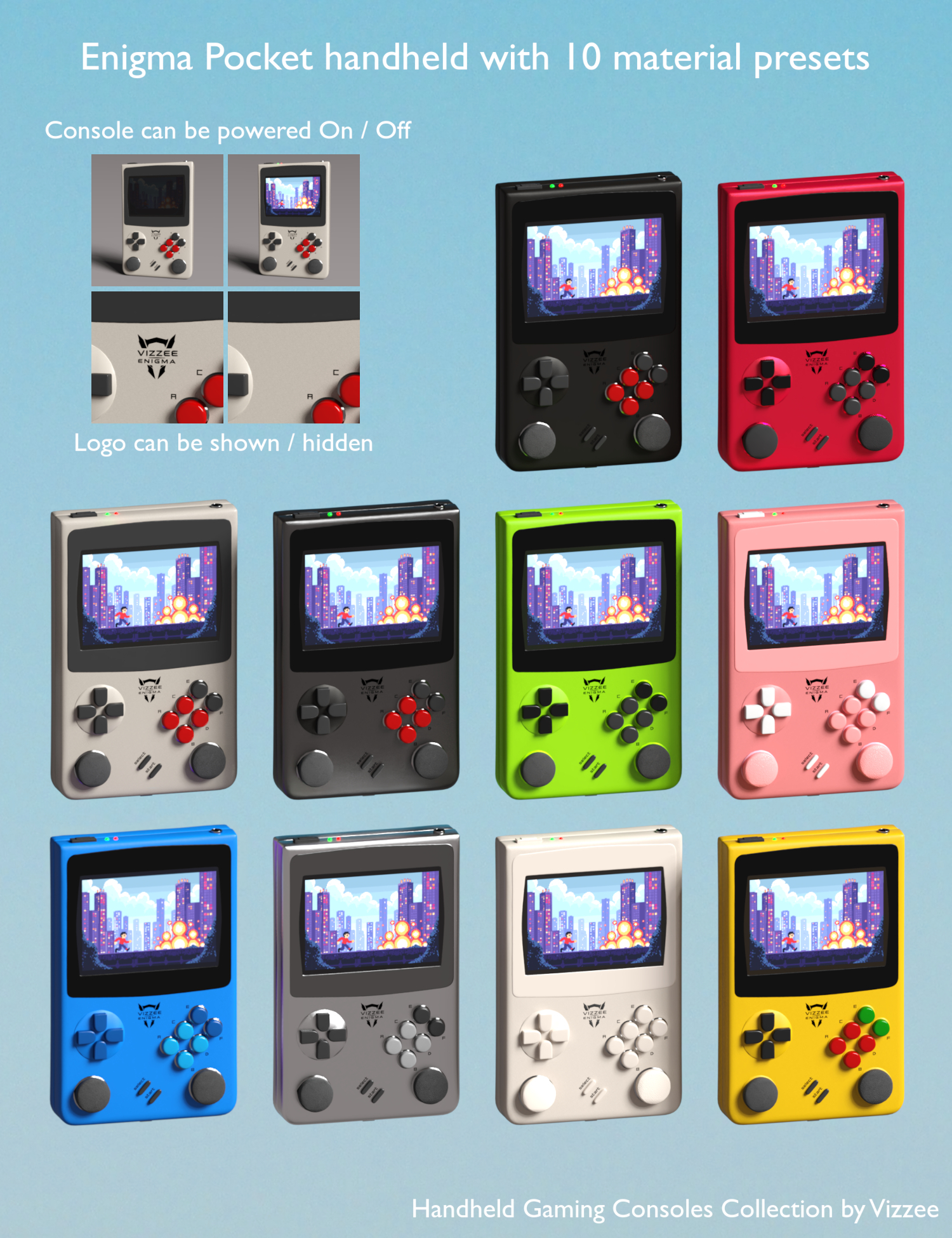 Handheld Gaming Consoles Collection | Daz 3D