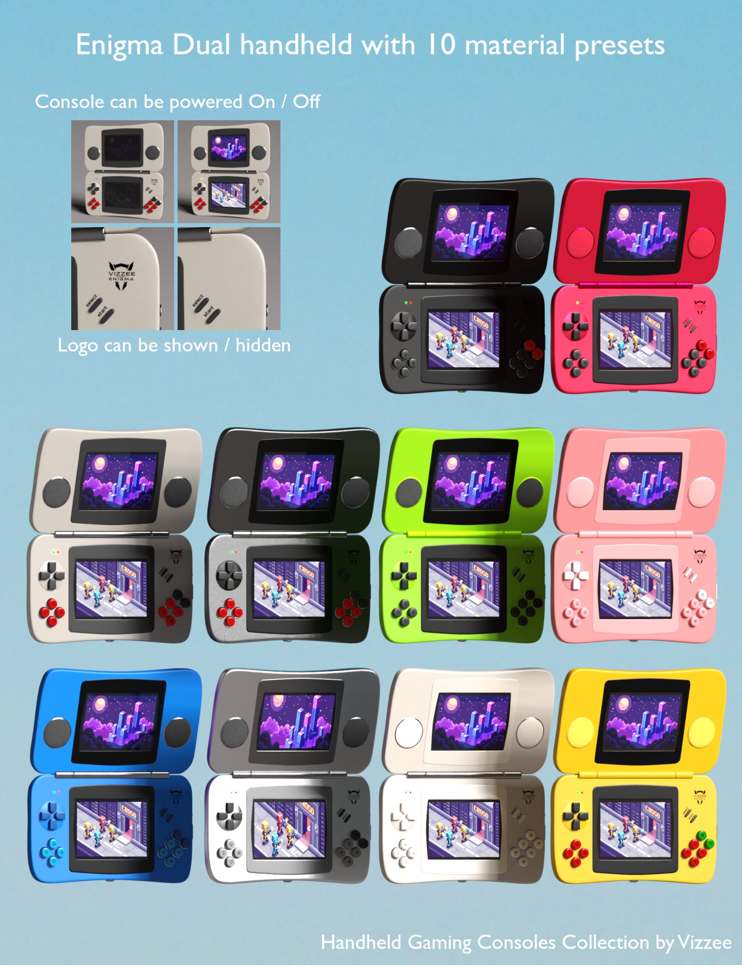 Handheld Gaming Consoles Collection | Daz 3D