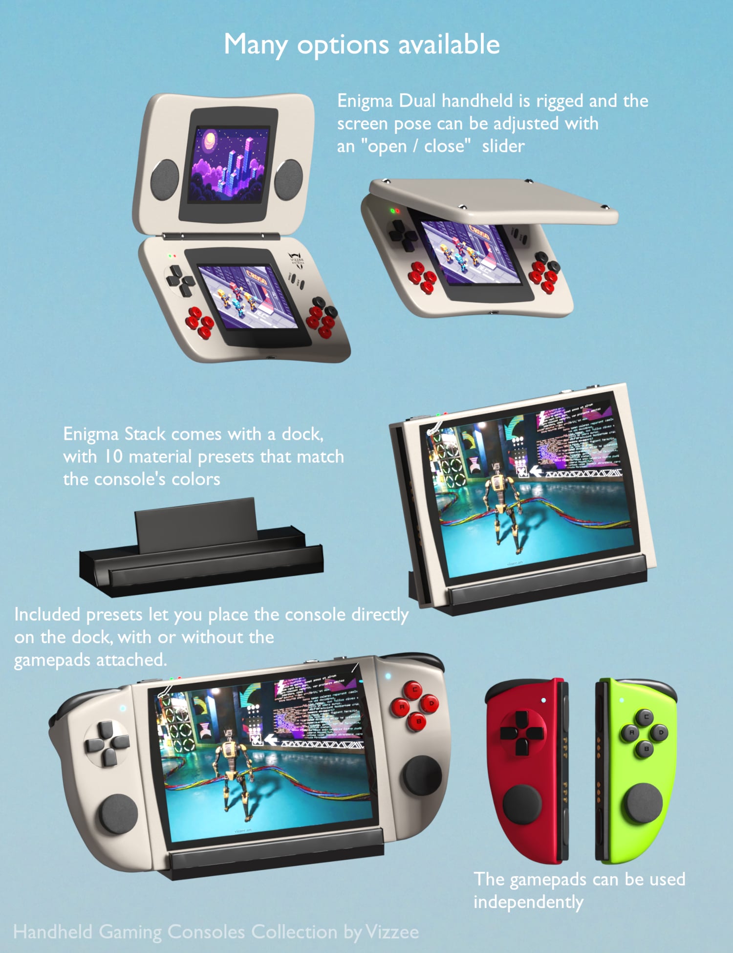 Handheld Gaming Consoles Collection | Daz 3D