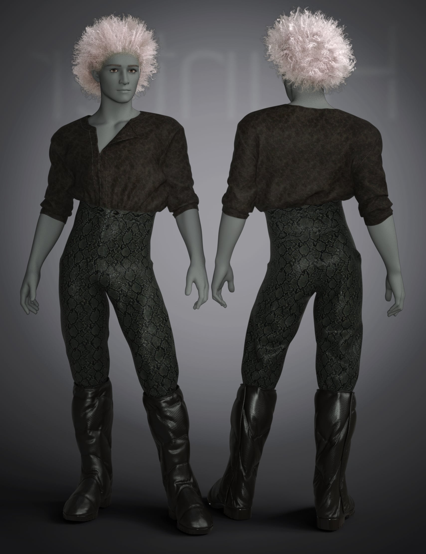 dForce CHT Hunter Outfit for Genesis 9 | Daz 3D
