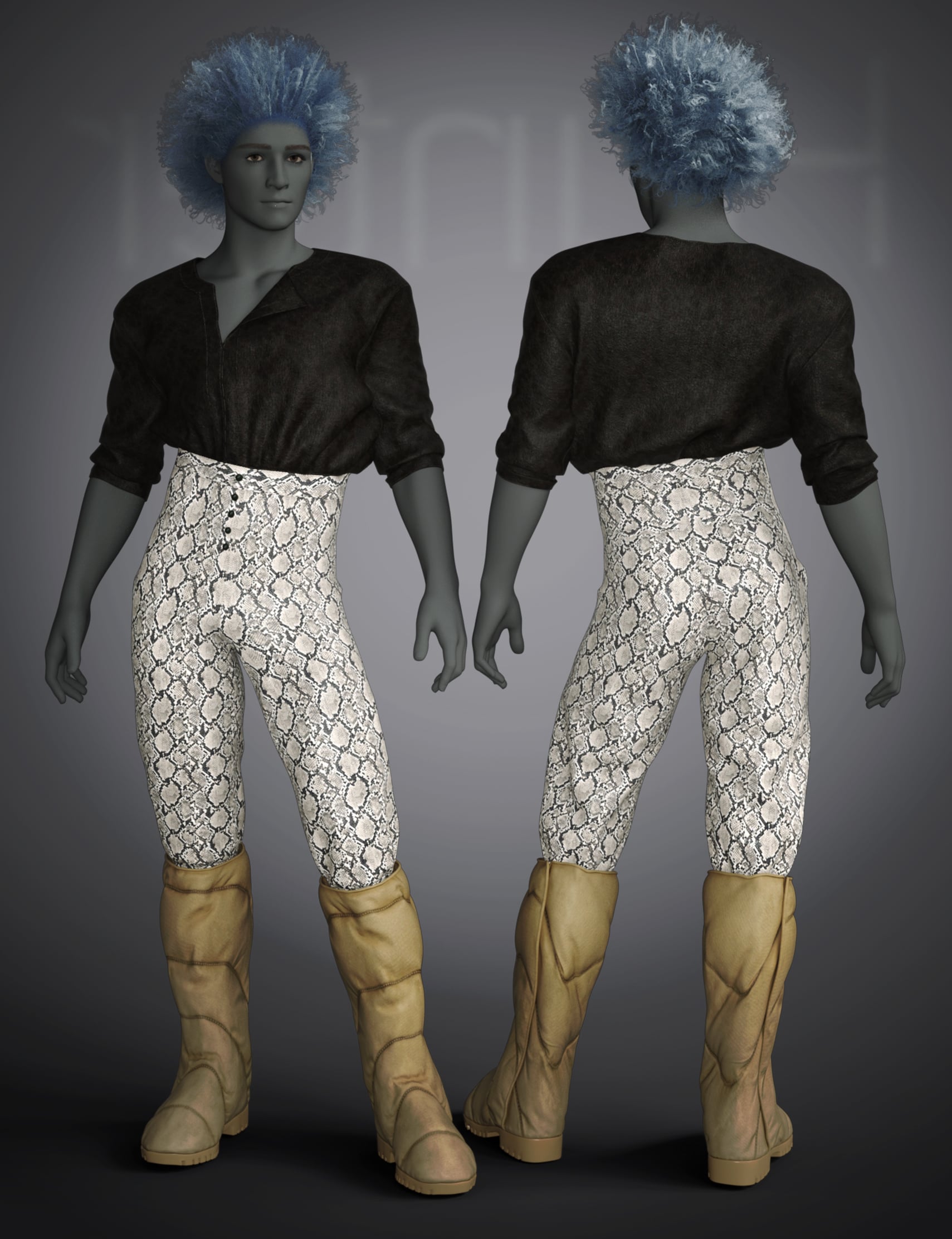 dForce CHT Hunter Outfit for Genesis 9 | Daz 3D
