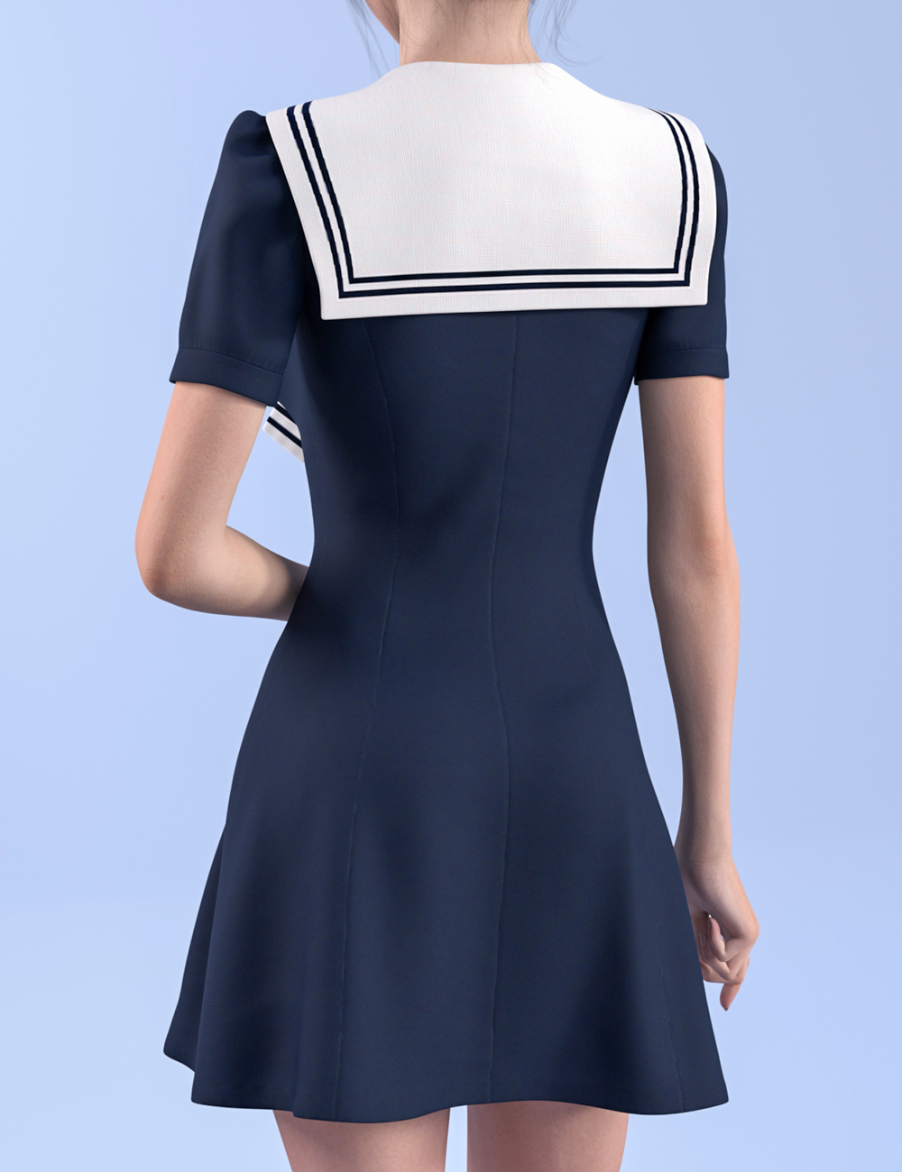 dForce HnC25 Sailor Bloom Dress for Genesis 9 | Daz 3D